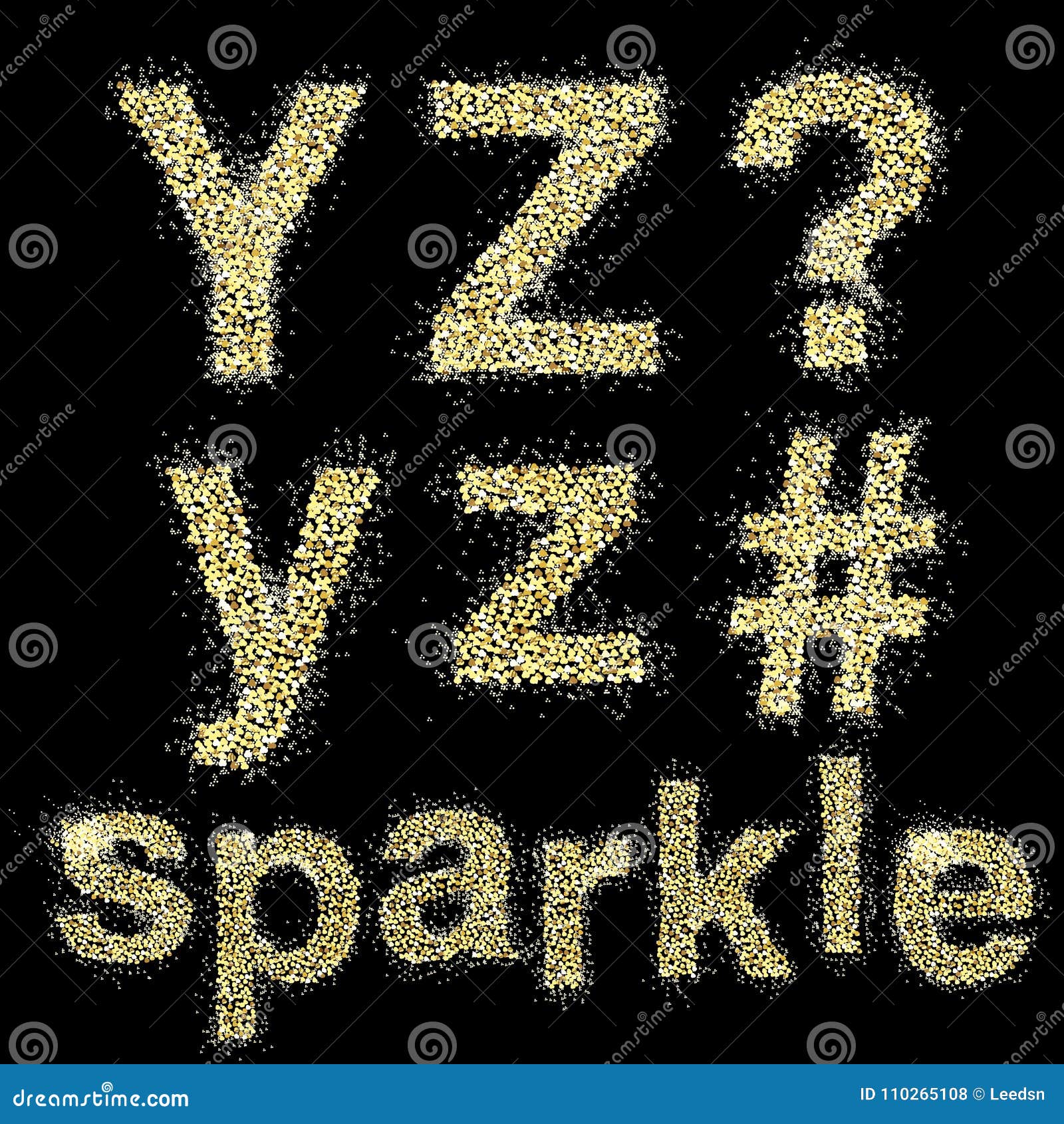 Vector sparkle alphabeth stock vector. Illustration of expensive ...