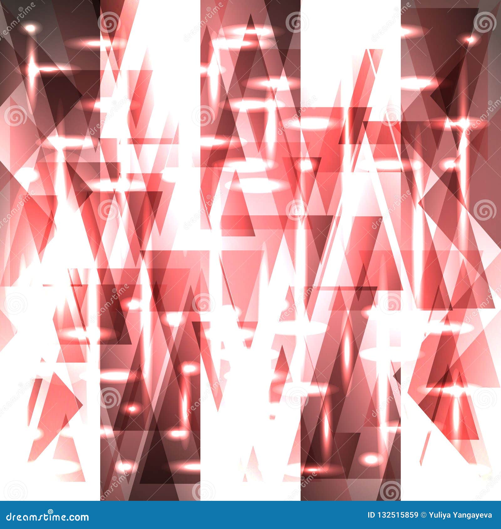 Vector Sparkling Pattern of Delicate Pink Fragments and Triangle Stock ...