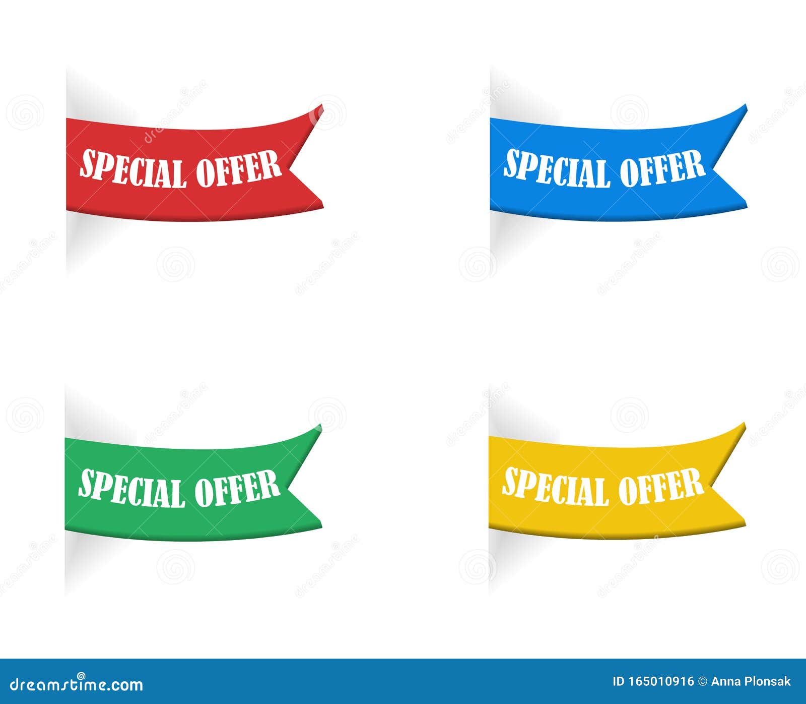 Vector Special Offer Labels Set Stock Illustration - Illustration of ...
