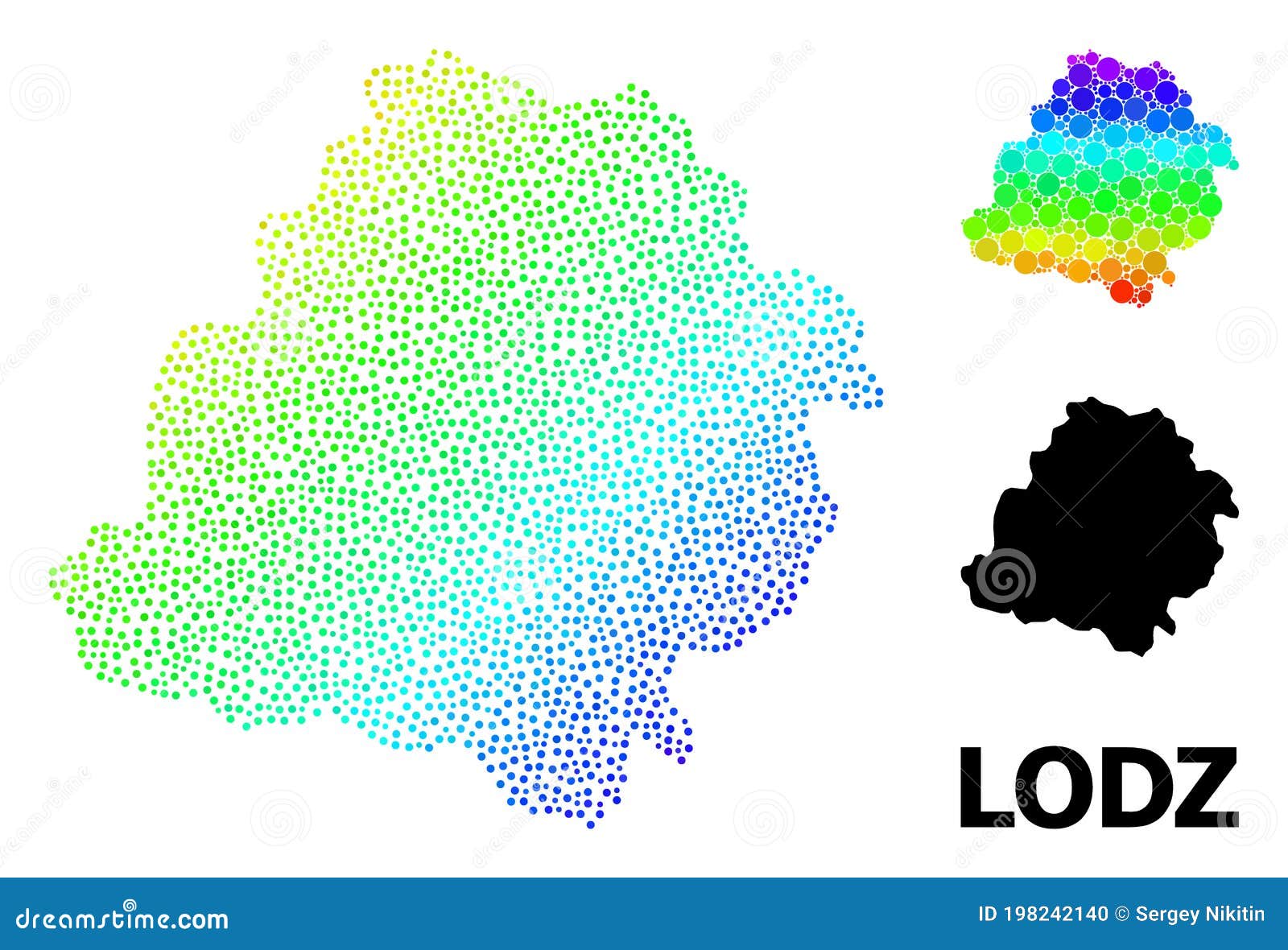 Lodz Region Location Within Poland 3d Map Vector Illustration ...