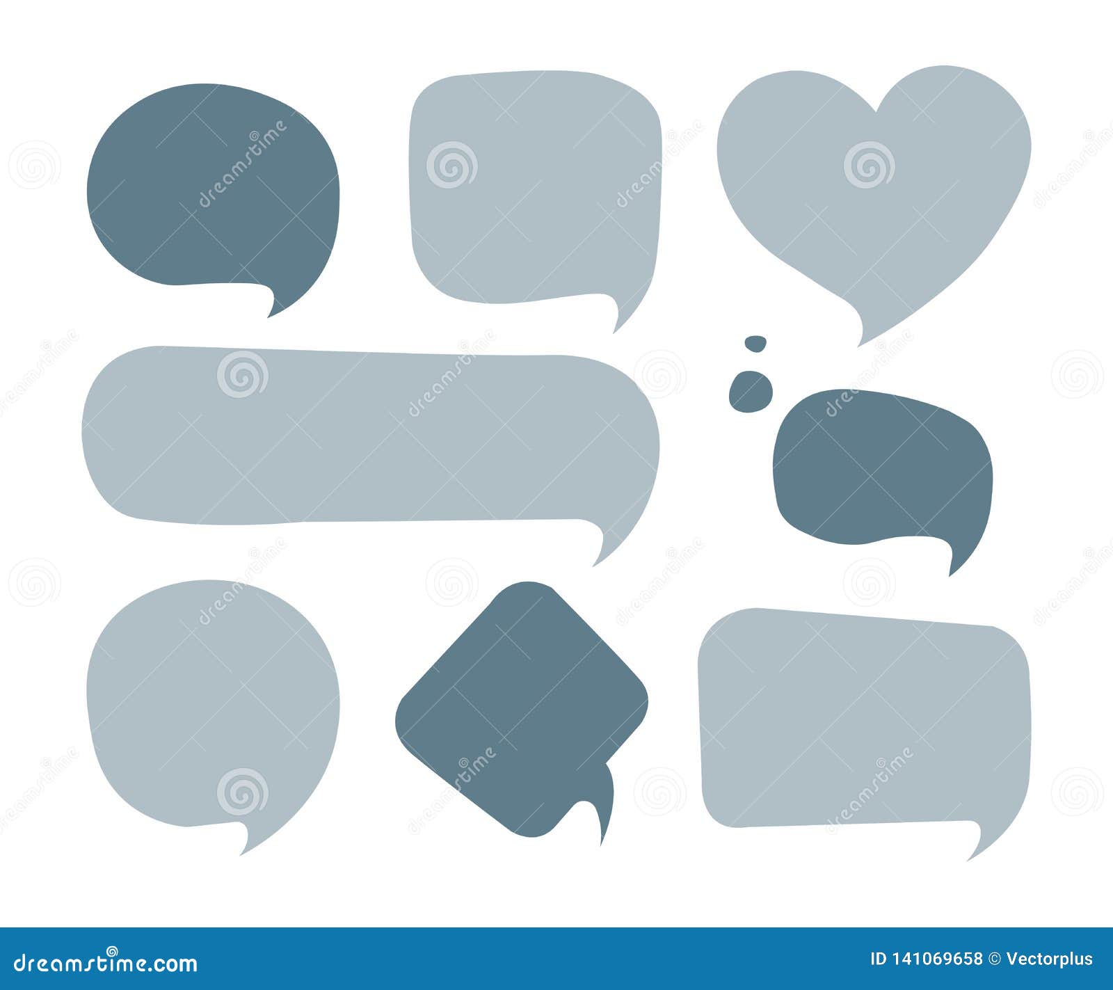 Vector Speech Bubble Colorful Set Vector Stock Illustration ...