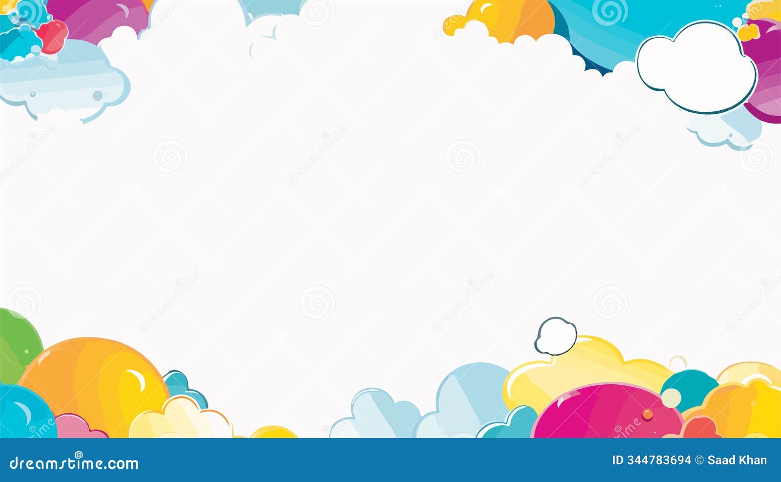 Vector Speech Bubbles Background Cartoon Vector Stock Vector ...