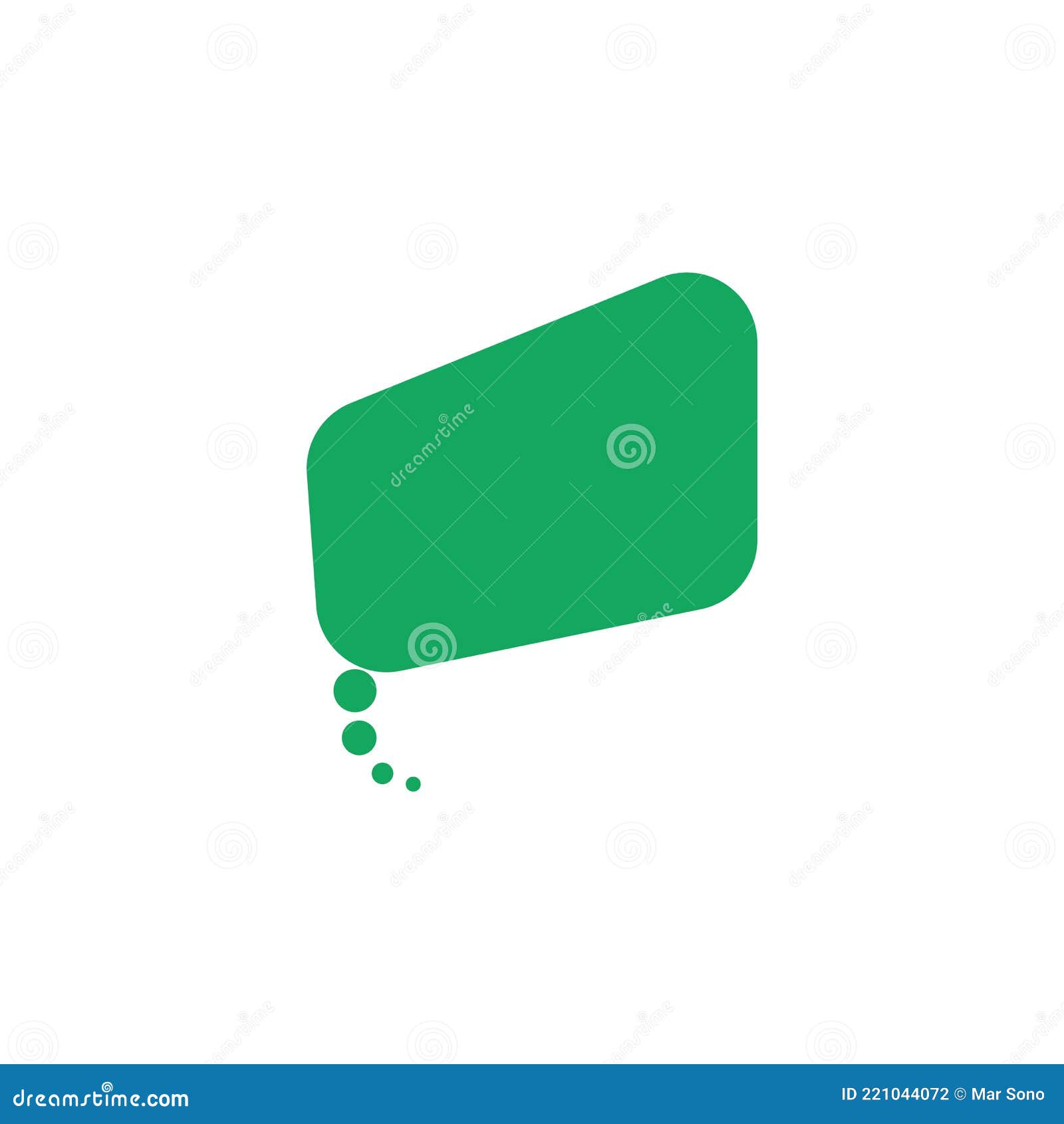 Vector Speech Bubbles in Flat Design Icon Stock Vector - Illustration ...