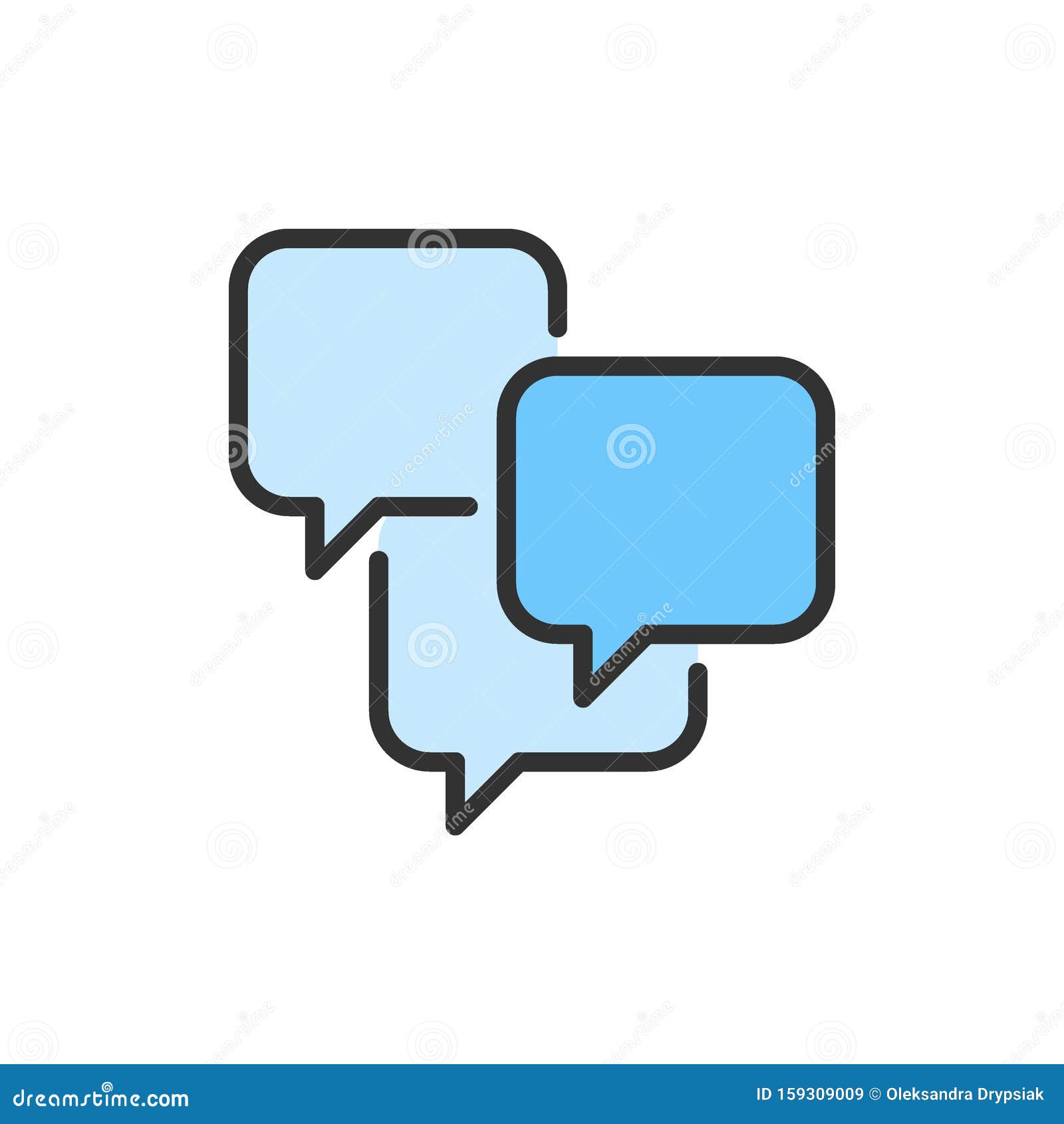 Chat Box Comments Background Forum Dialog Communication Symbols And ...