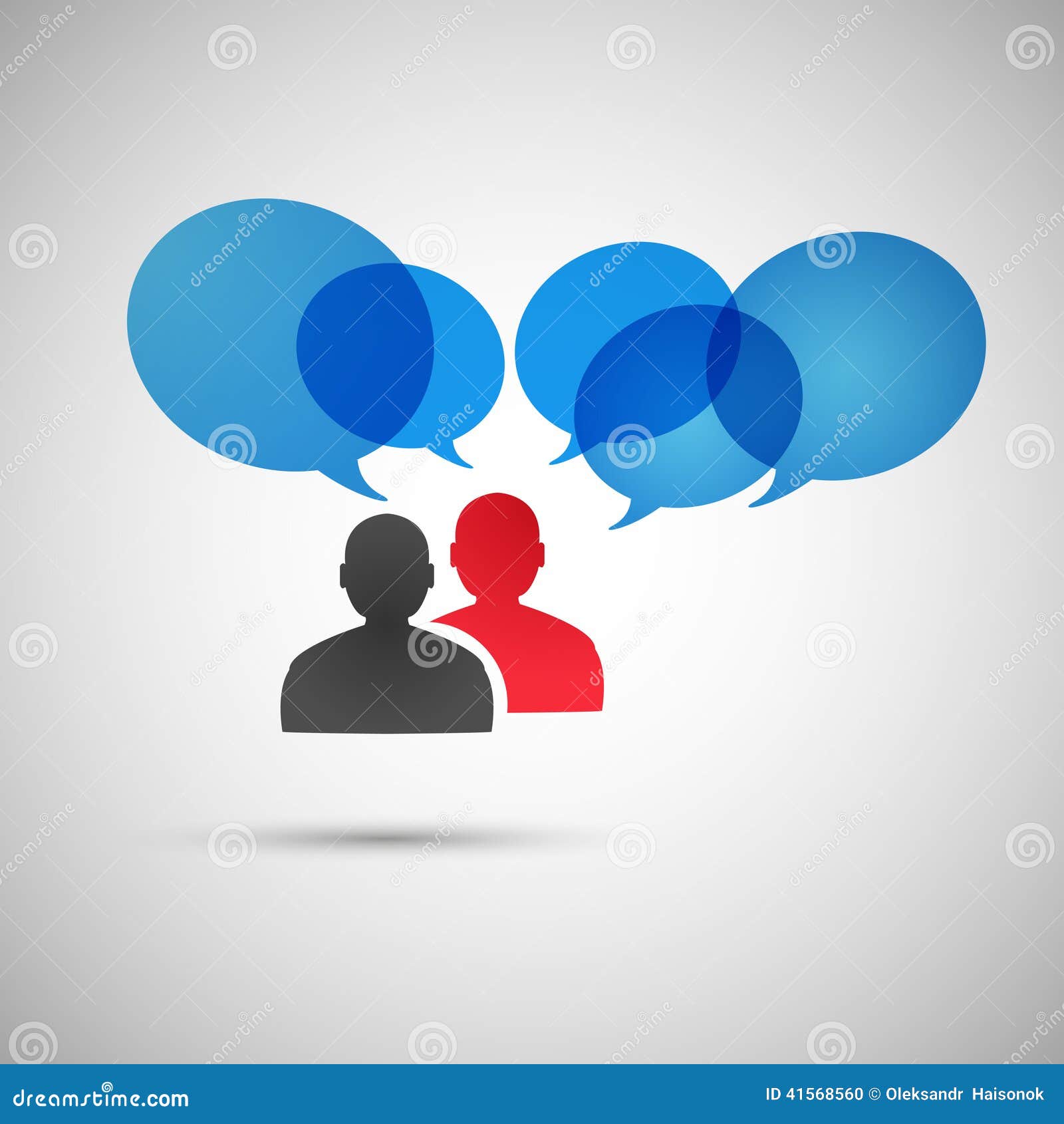 Vector Speech Dialog People Eps Stock Vector - Illustration of modern ...