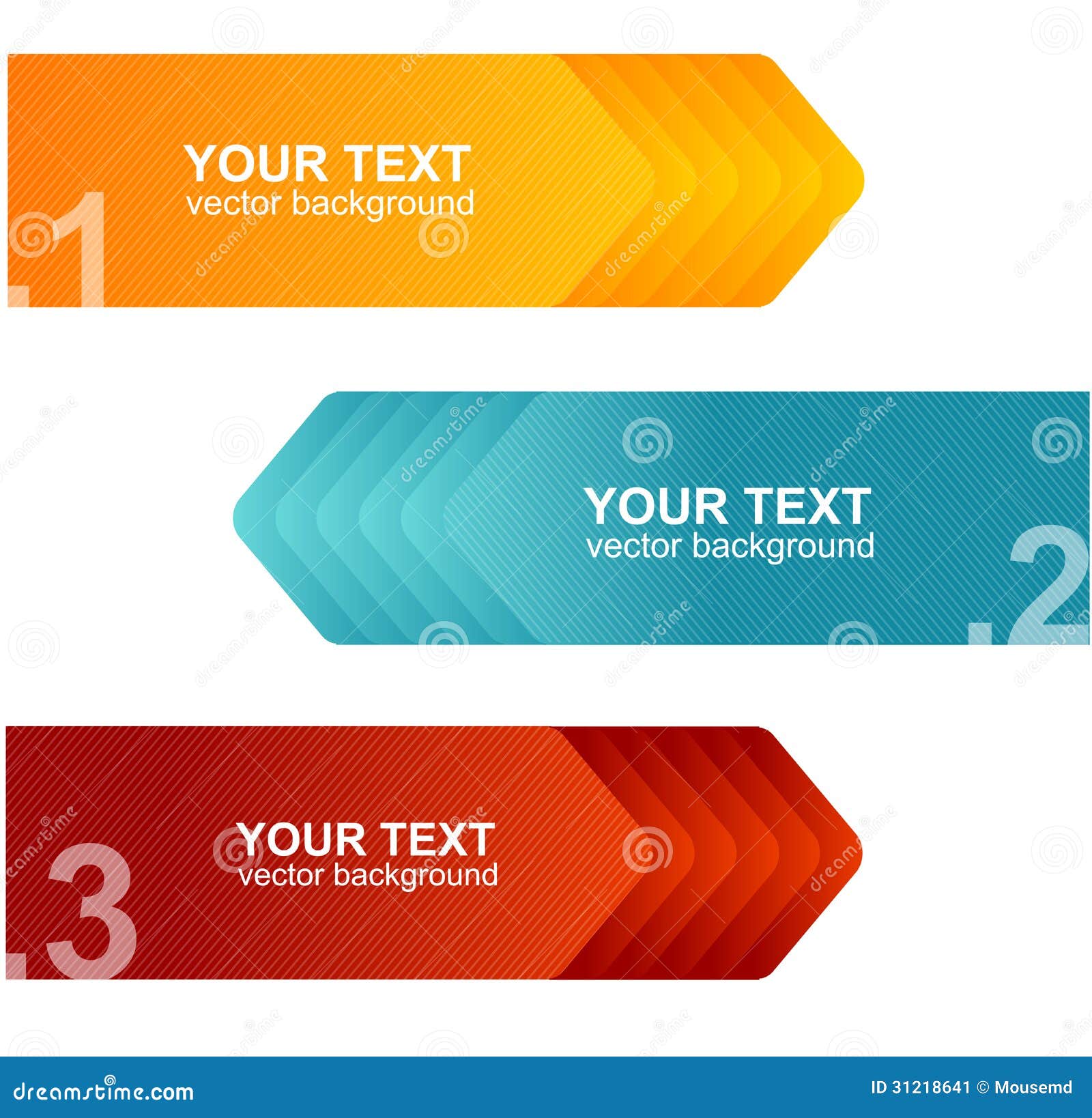 Vector Speech Templates for Text Orange, Blue Stock Vector ...