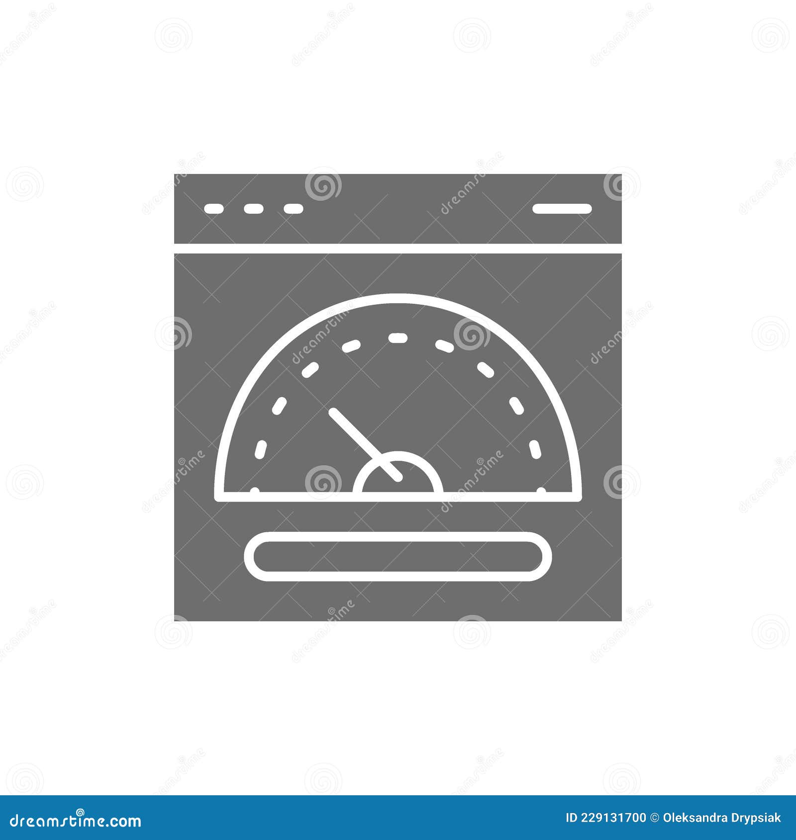 Vector Speed Hosting, Fast Server Grey Icon. Stock Vector ...