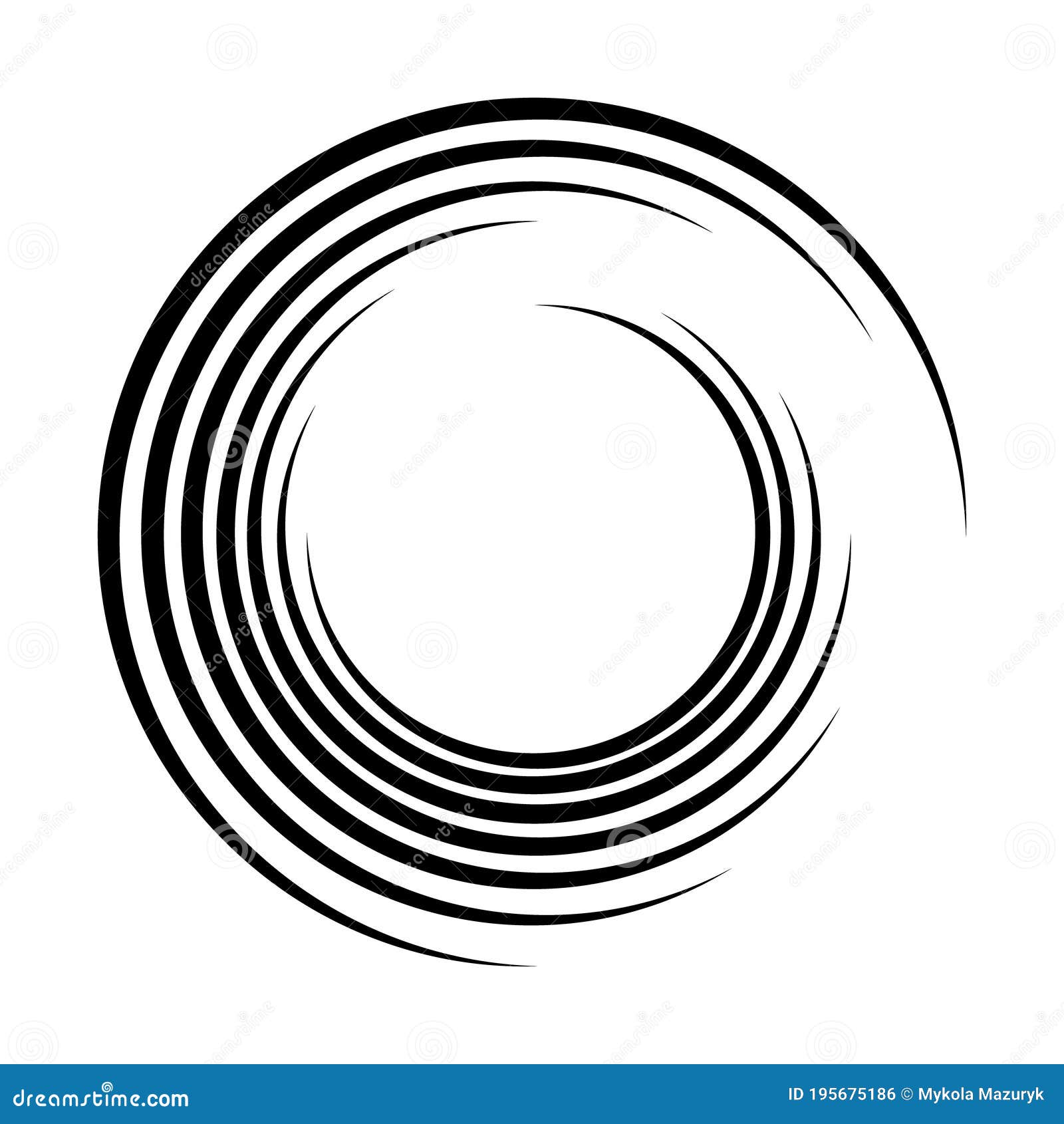 Vector Speed Lines in Circle Form. Geometric Shape. EPS10 Vector ...