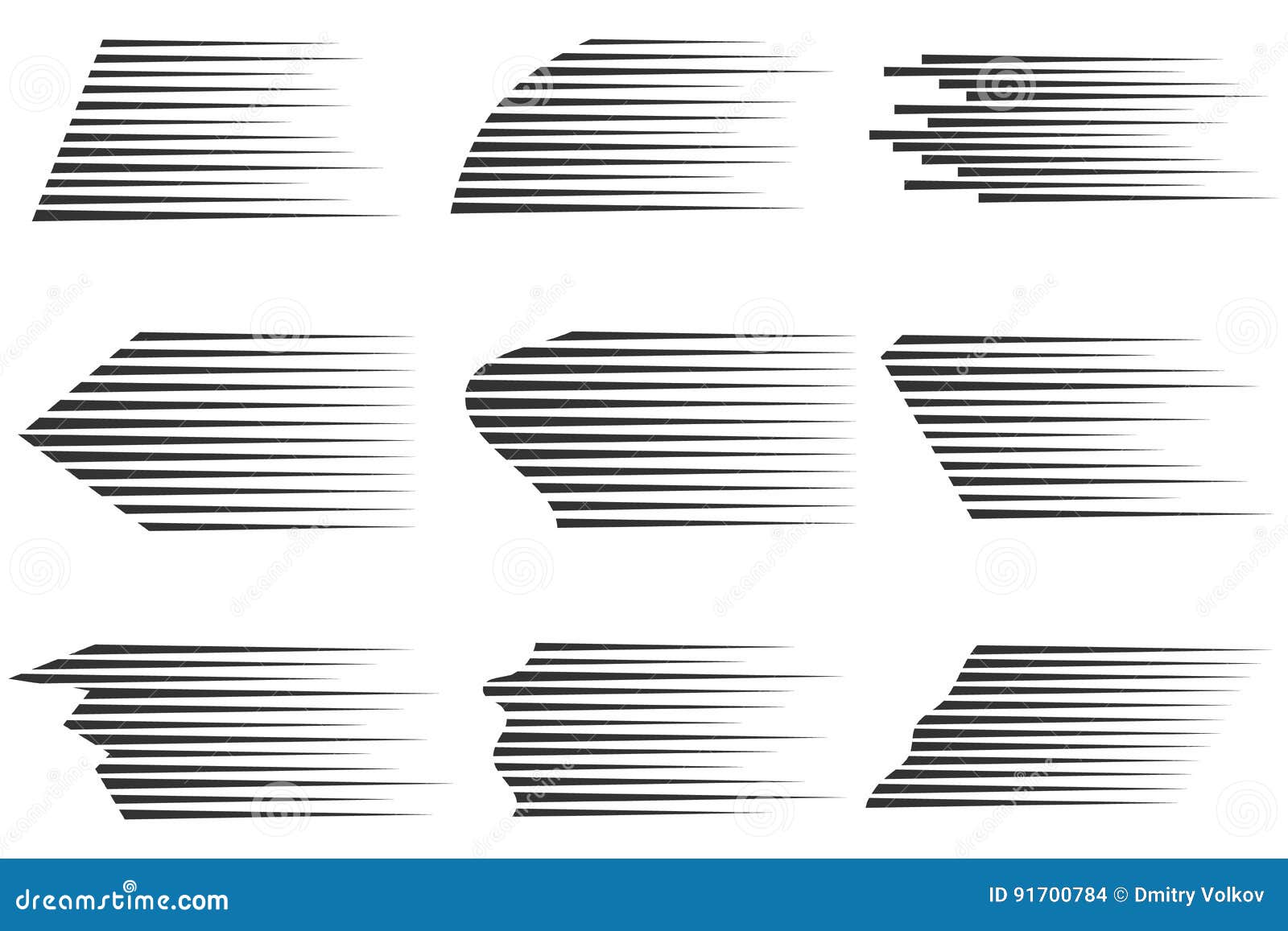 Vector speed lines stock illustration. Illustration of horizontal ...