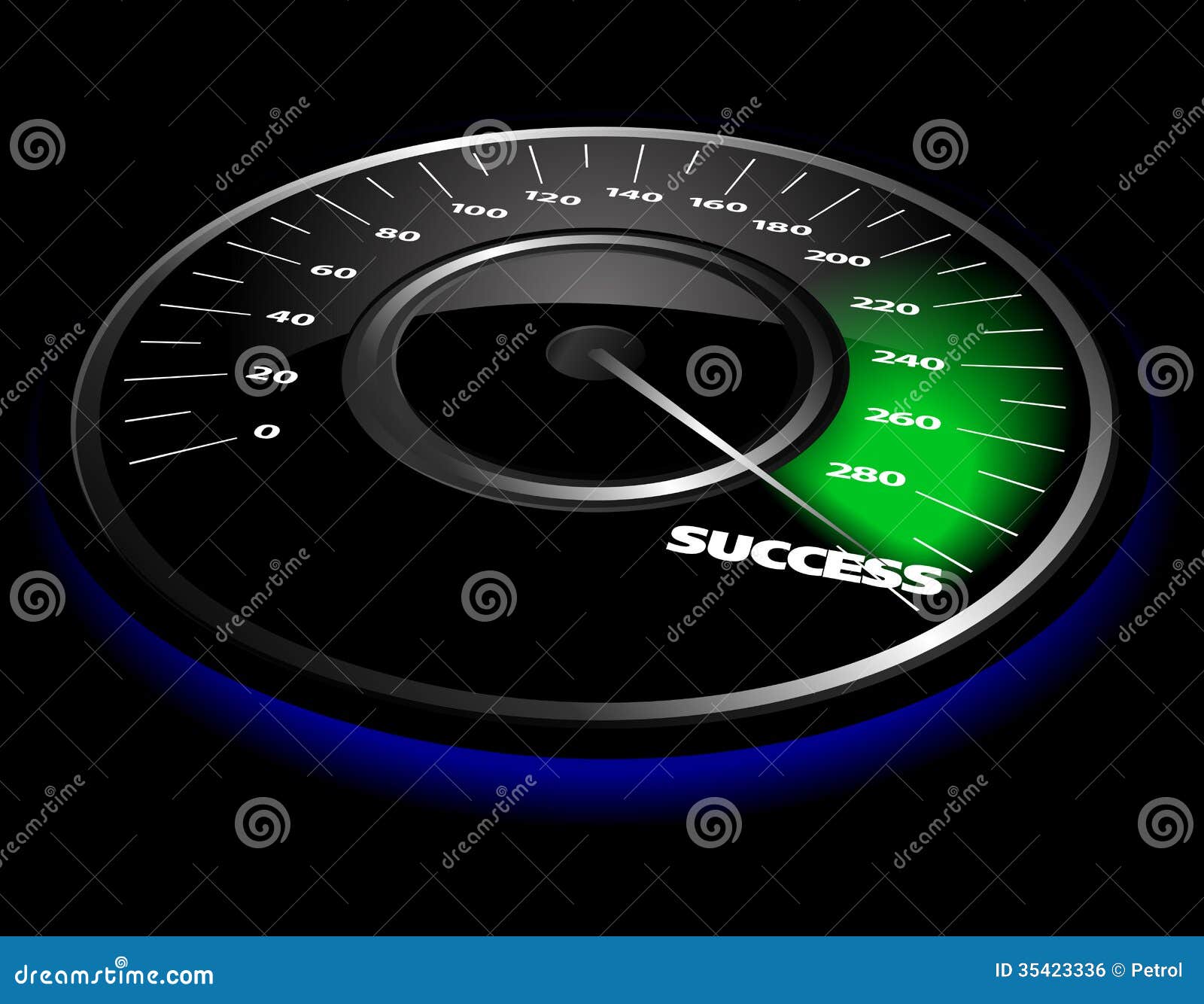 Vector speedometer stock vector. Illustration of dashboard - 35423336