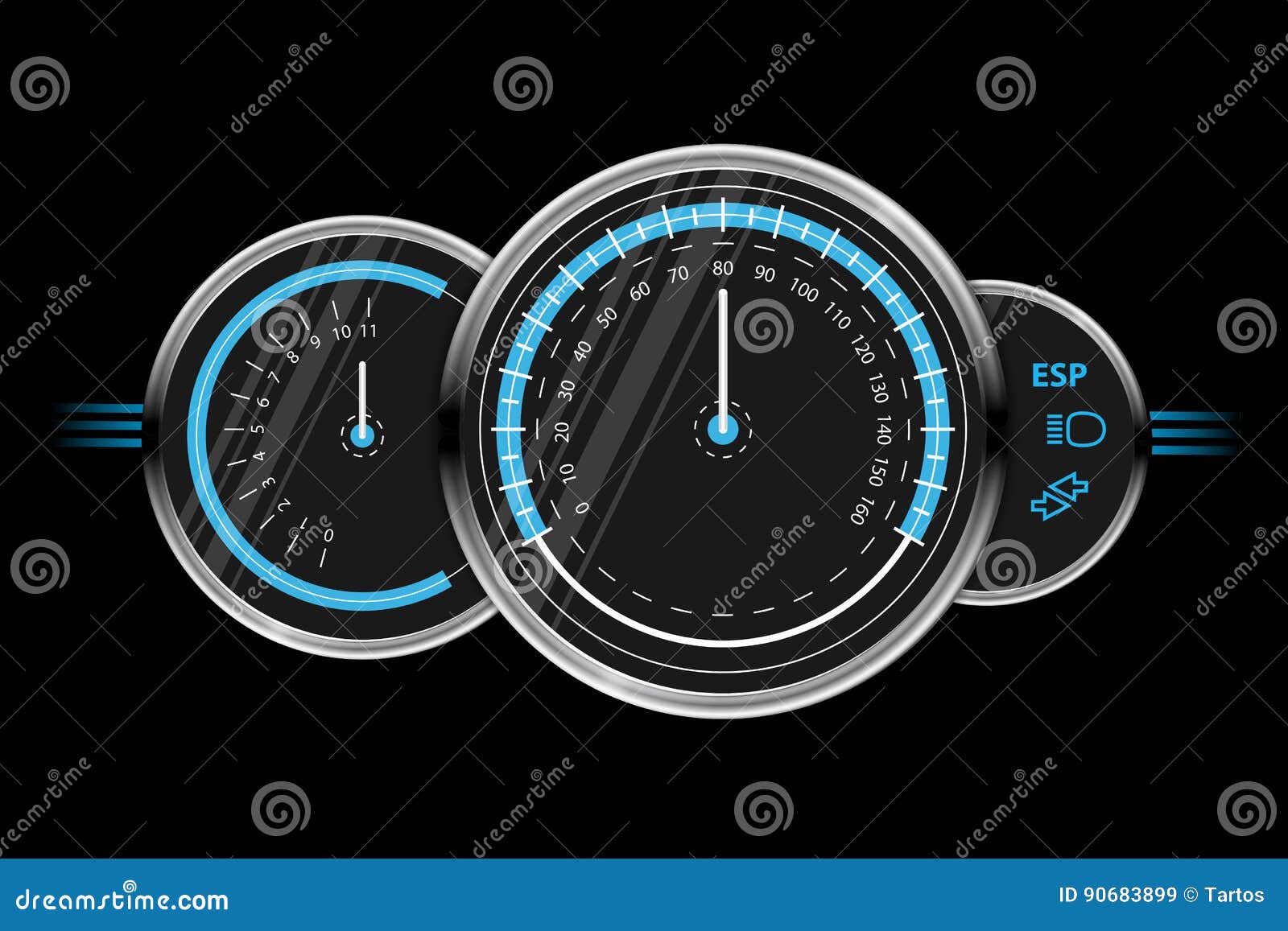 Car Speedometer.Speedometer Design.Vector Icon.Logo Illustration ...