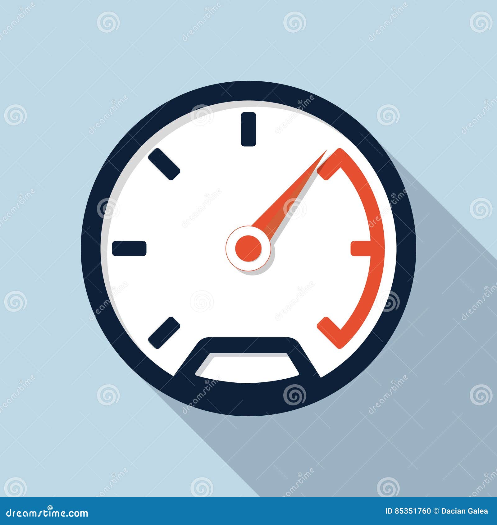 Vector Speedometer Scale From Green To Red With Arrow And Text Low ...