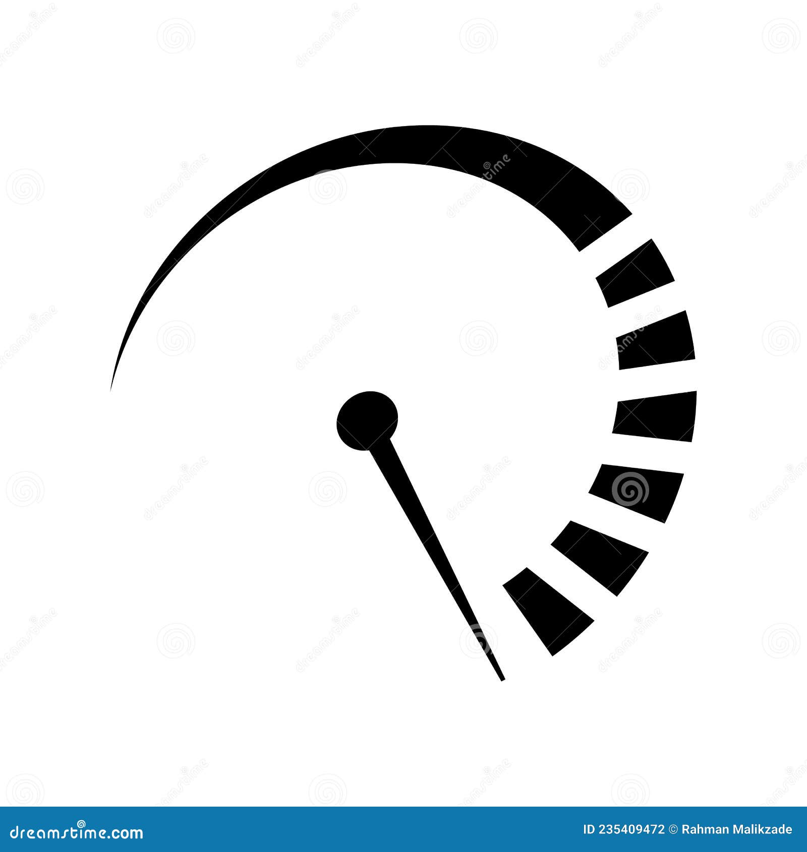 Vector Speedometer Icon. A Vector Speedometer Royalty-Free Cartoon ...