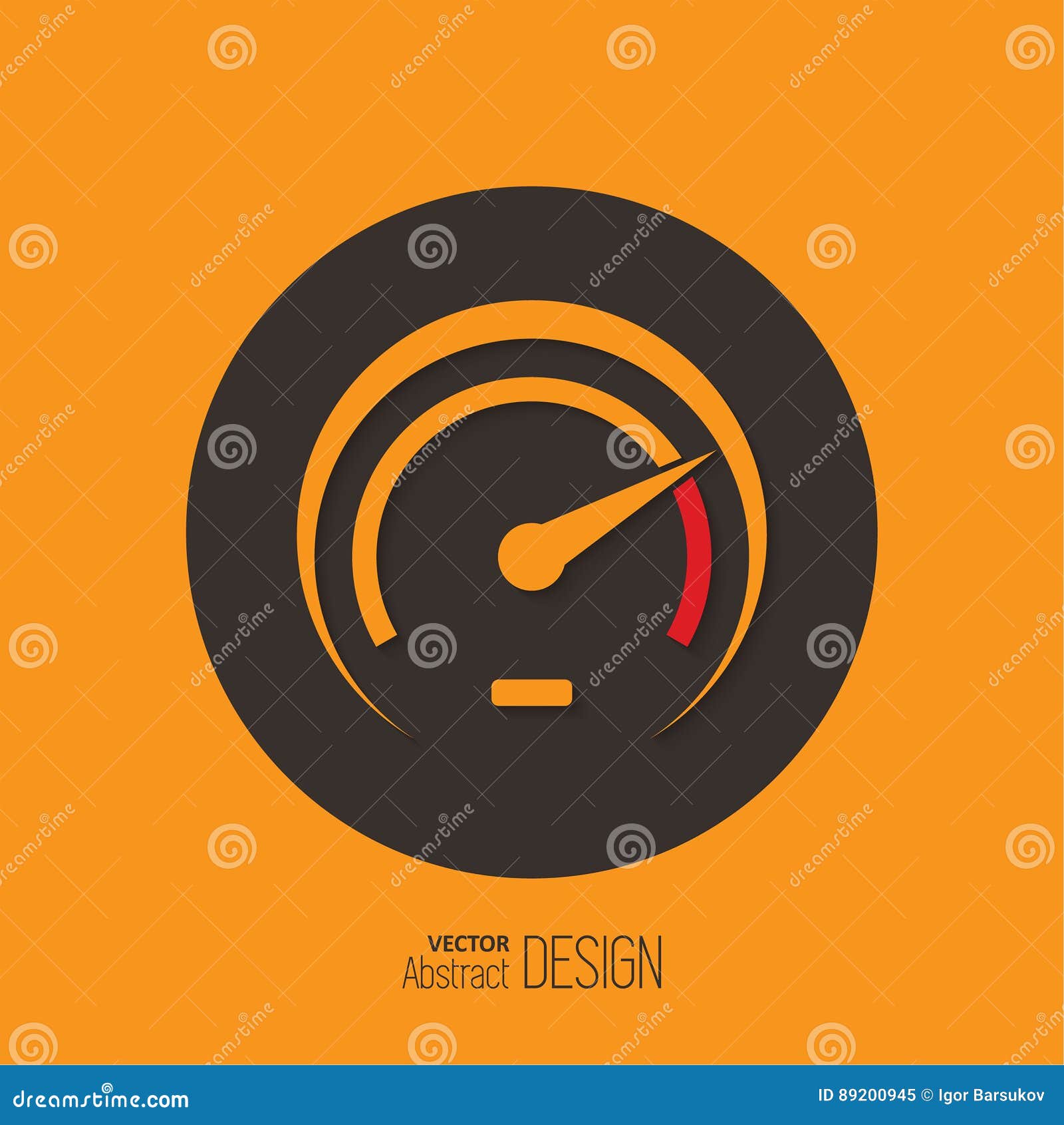 Vector speedometer scale stock vector. Illustration of equipment - 89200945