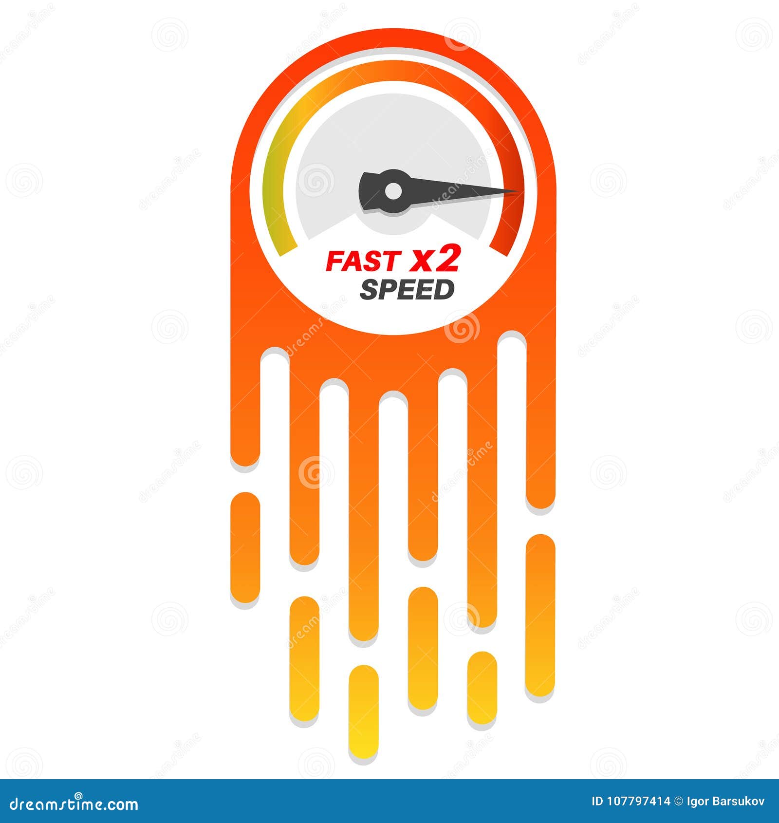 Vector speedometer scale stock vector. Illustration of equipment ...