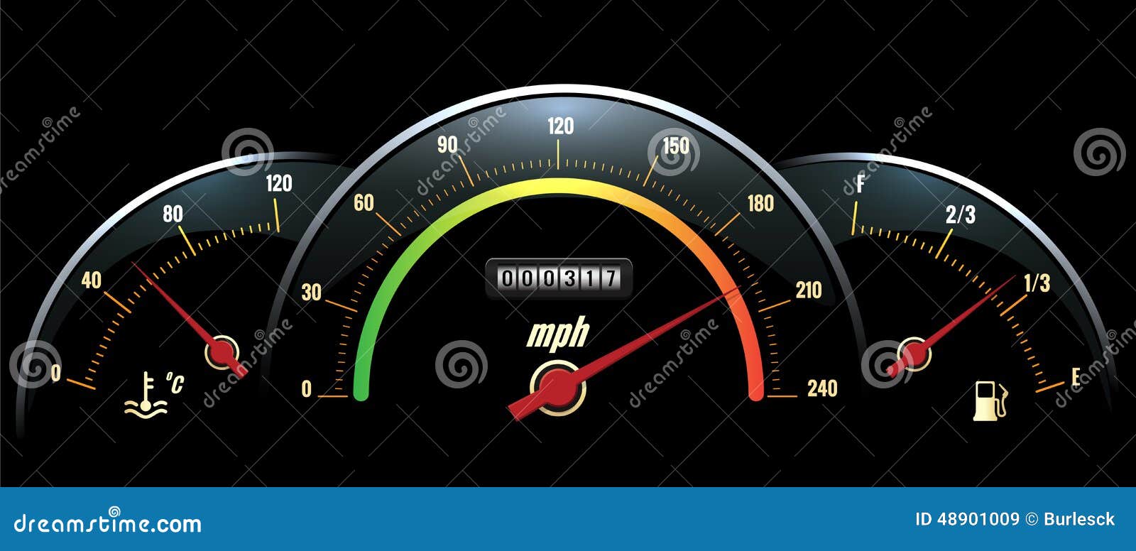Vector Car Speedometer. Abstract Background | CartoonDealer.com #25766474