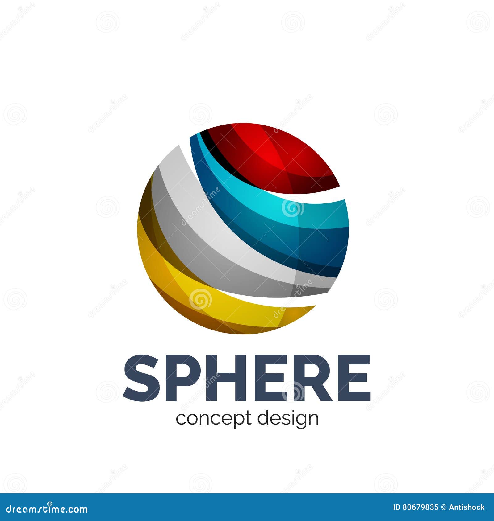 Vector Sphere Abstract Logo Template Stock Vector - Illustration of ...