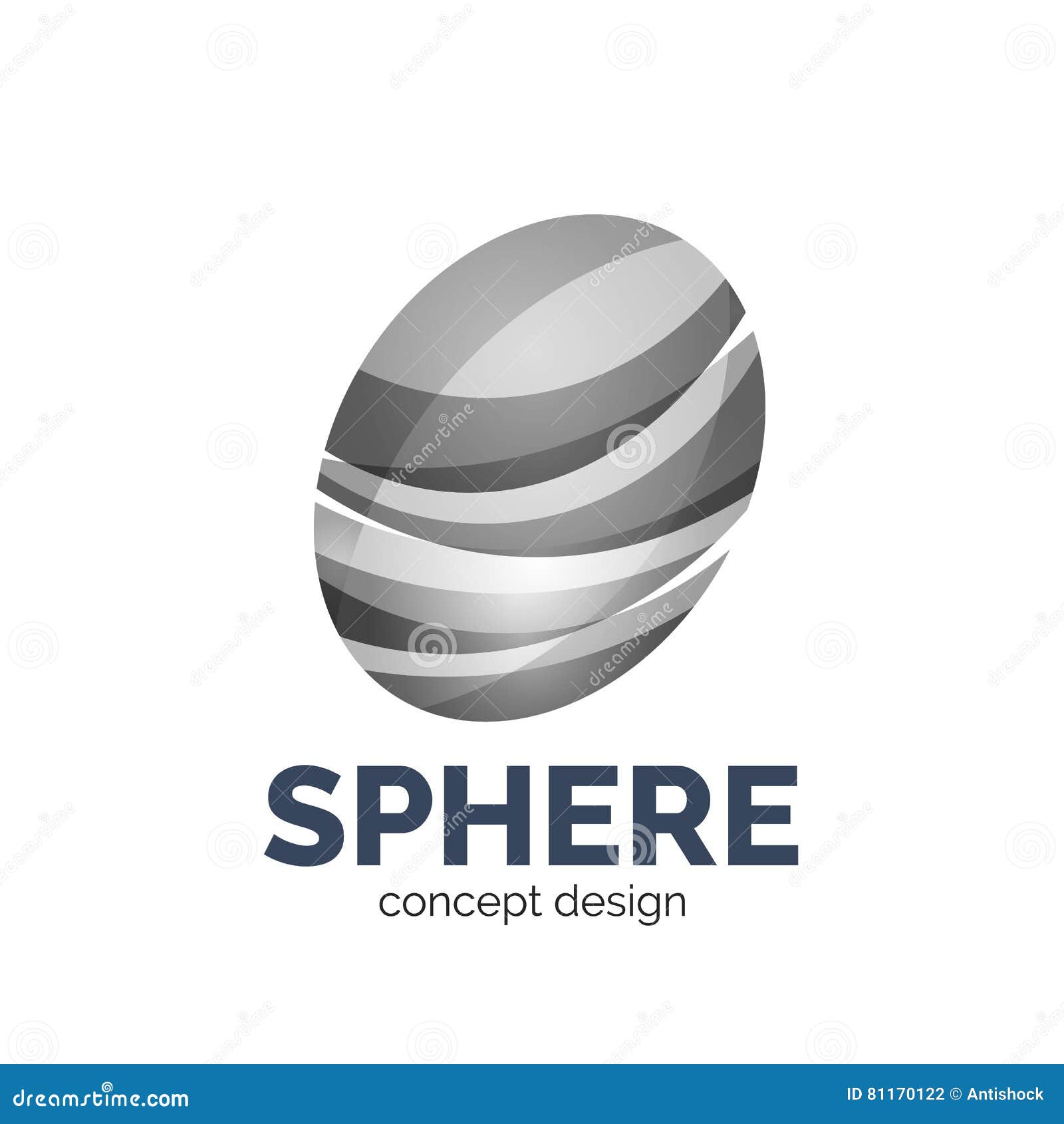 Vector Sphere Abstract Logo Template Stock Vector - Illustration of ...
