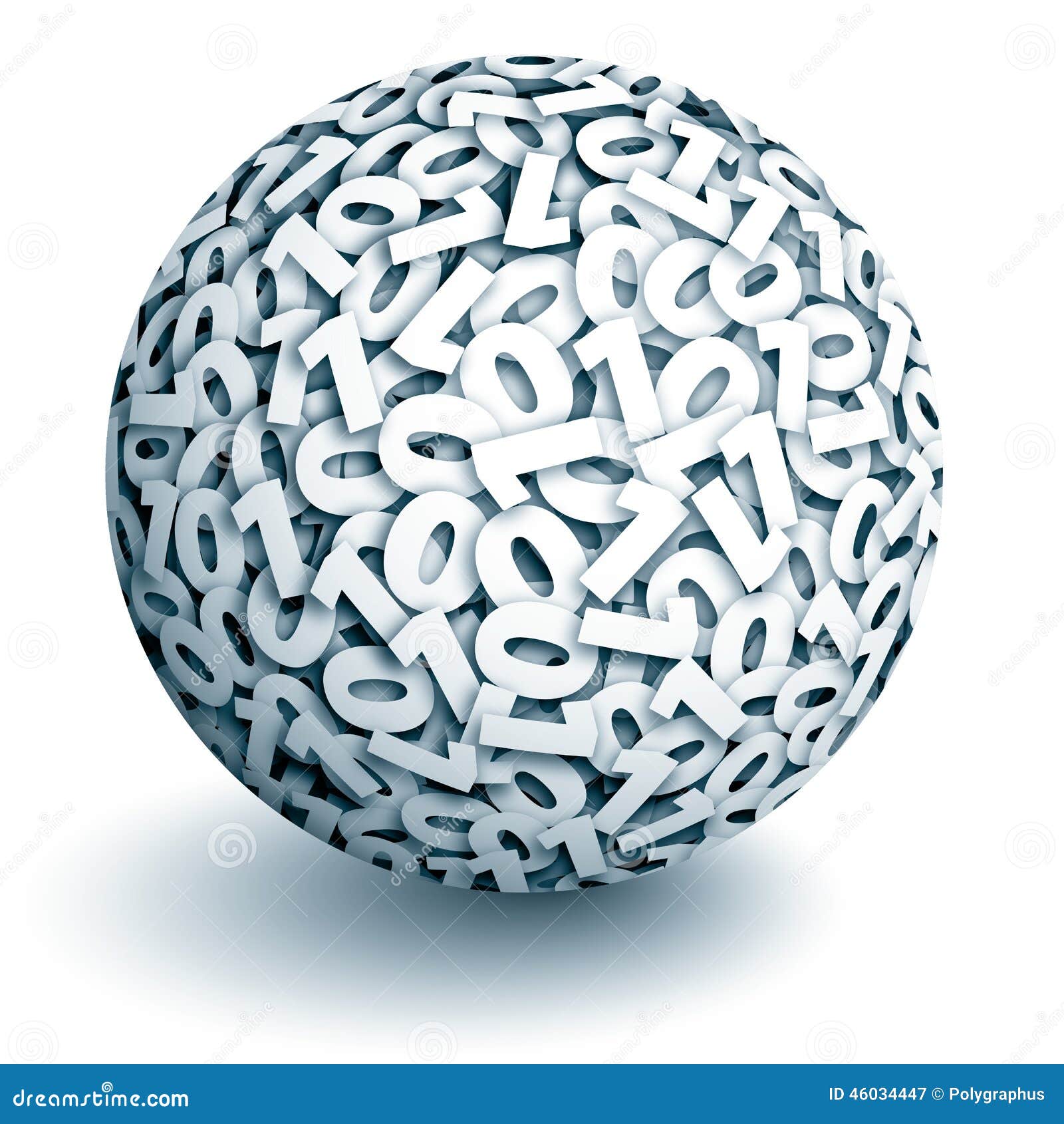 Vector Sphere of Binary Code Stock Vector - Illustration of cyberspace ...
