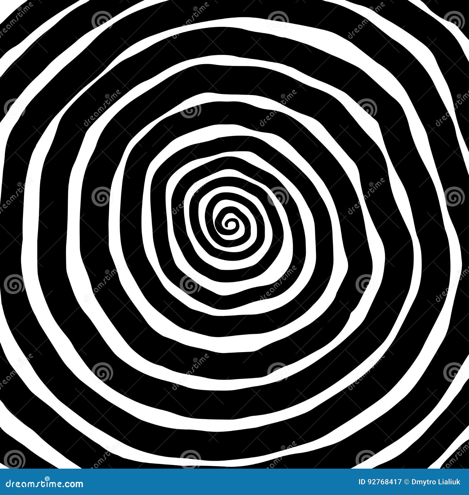 Vector Spiral, Background. Hypnotic, Dynamic Vortex. Stock Illustration ...