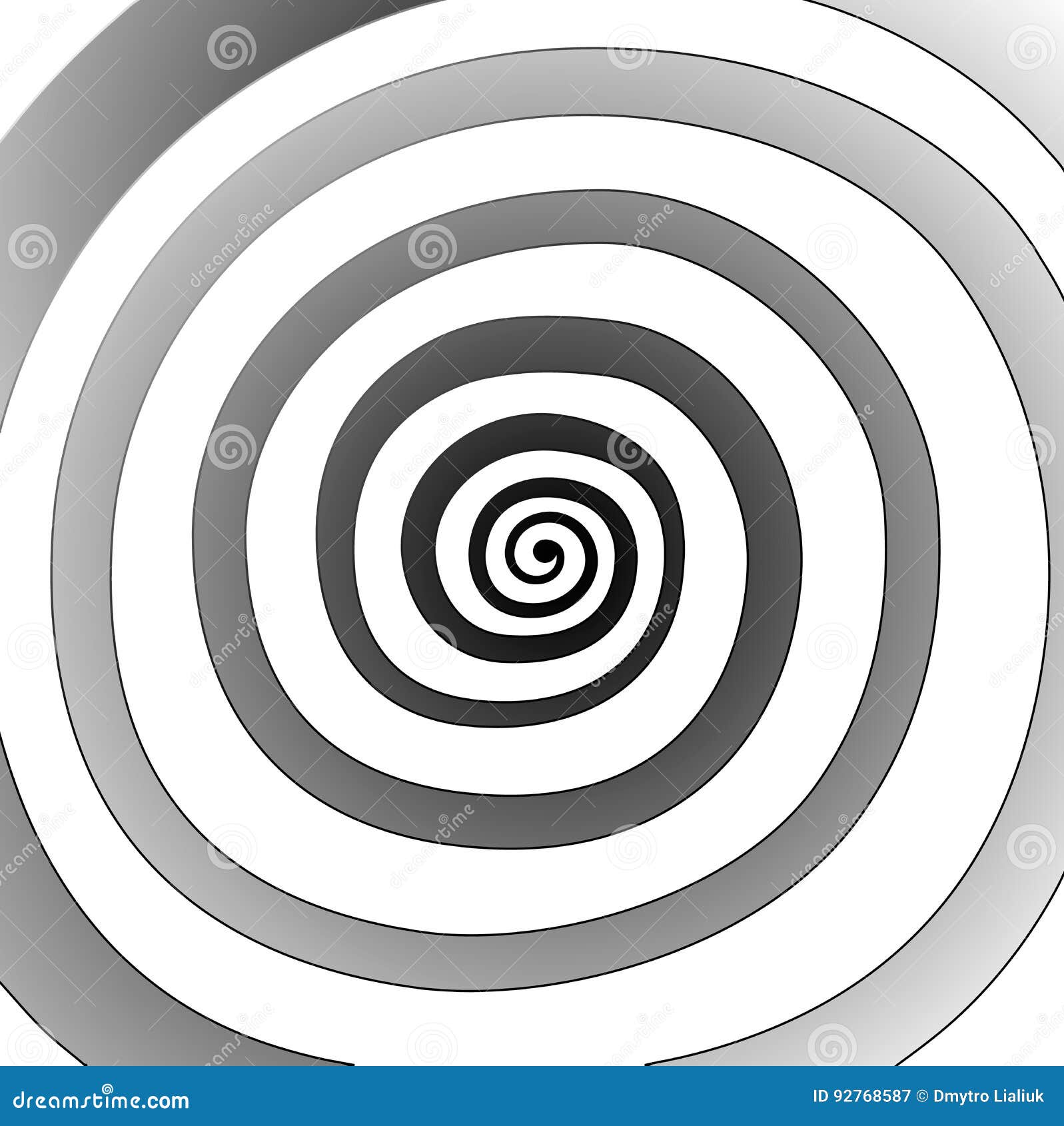 Vector Spiral, Background. Hypnotic, Dynamic Vortex. Stock Illustration ...