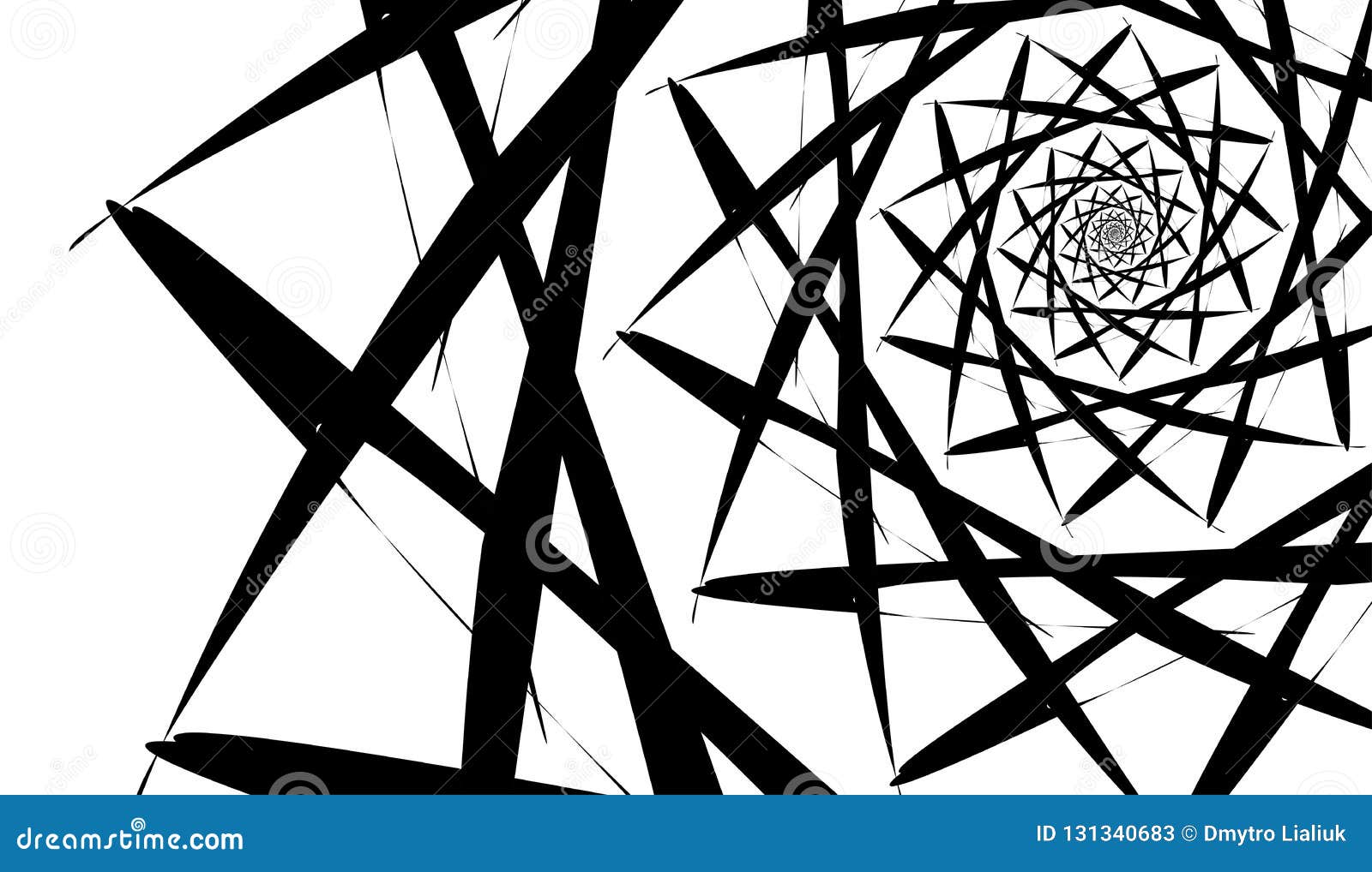 Vector Spiral on White Background. Hypnosis Effect, Abstract Pattern ...