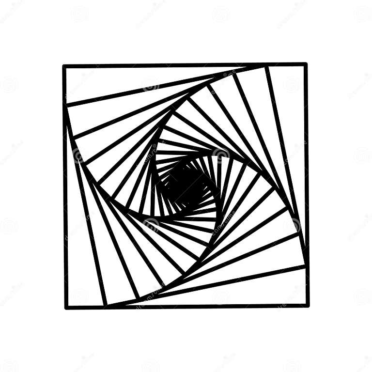 Vector of spirals a square stock illustration. Illustration of ...