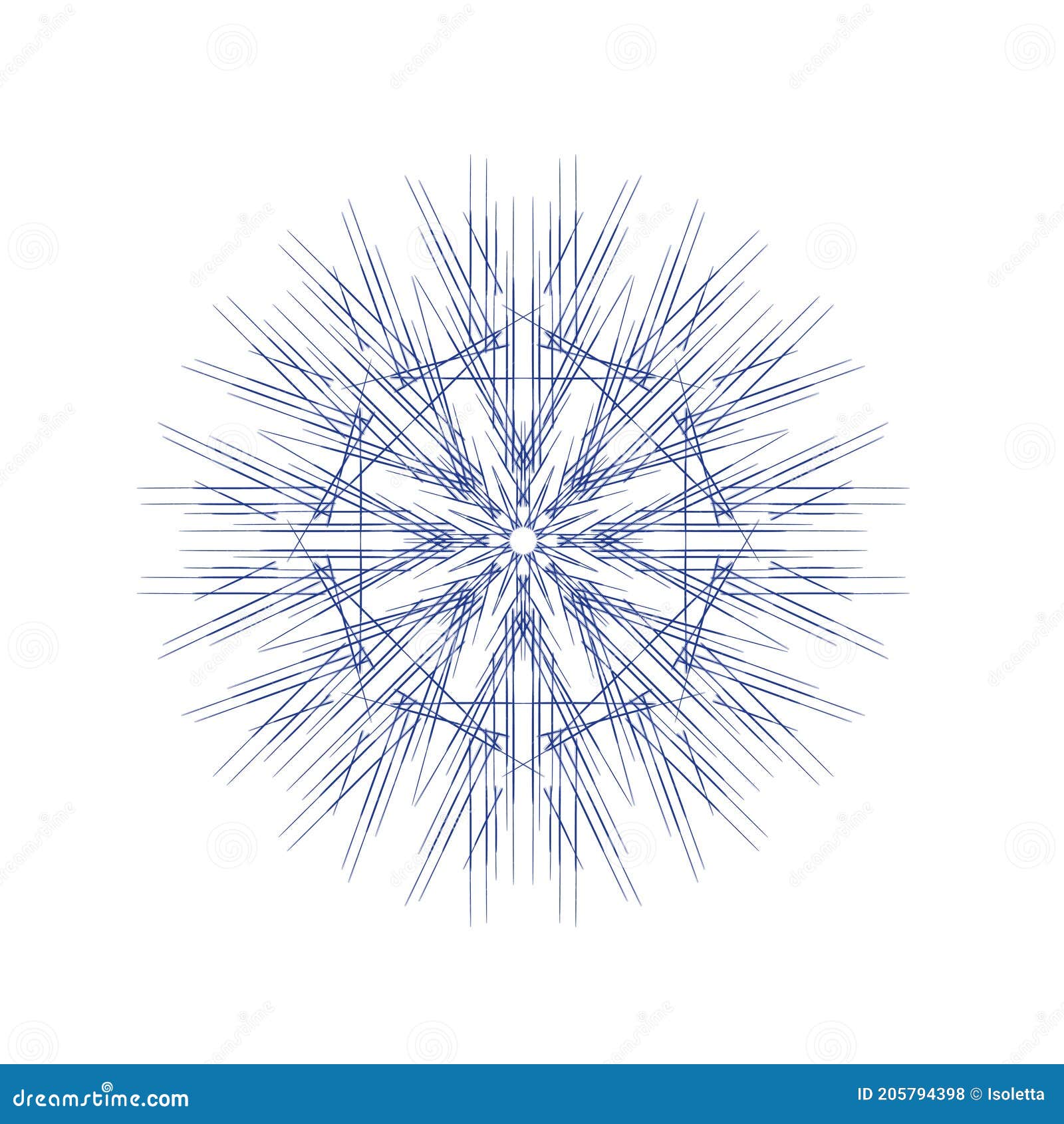 Vector Spirograph Colorful Pattern on White Background Stock Vector ...