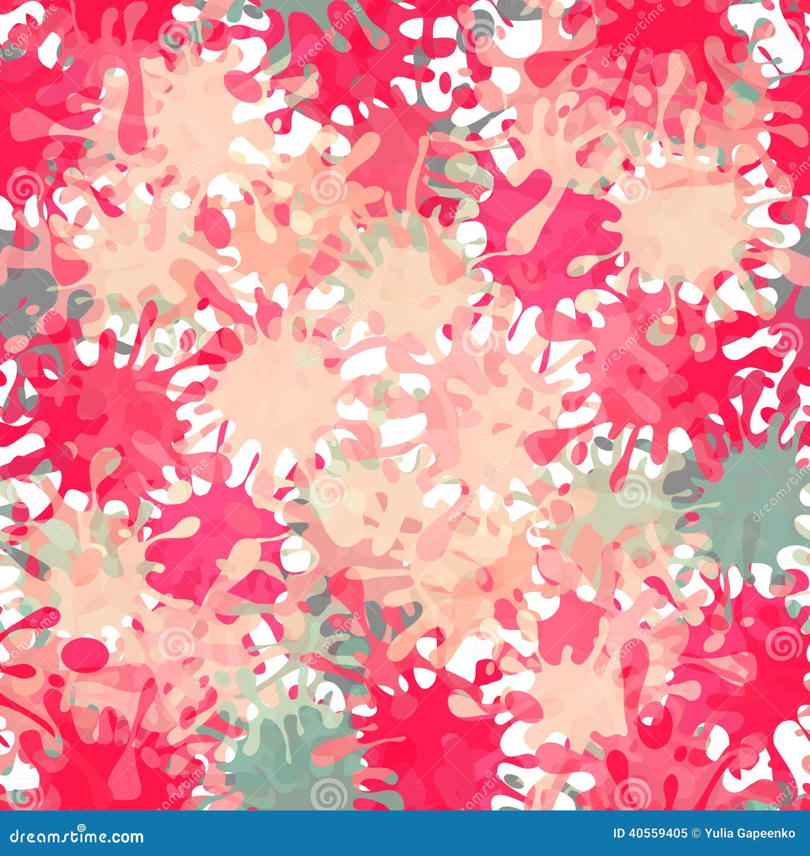 Vector Splash Abstract Seamless Pattern Background Stock Vector ...