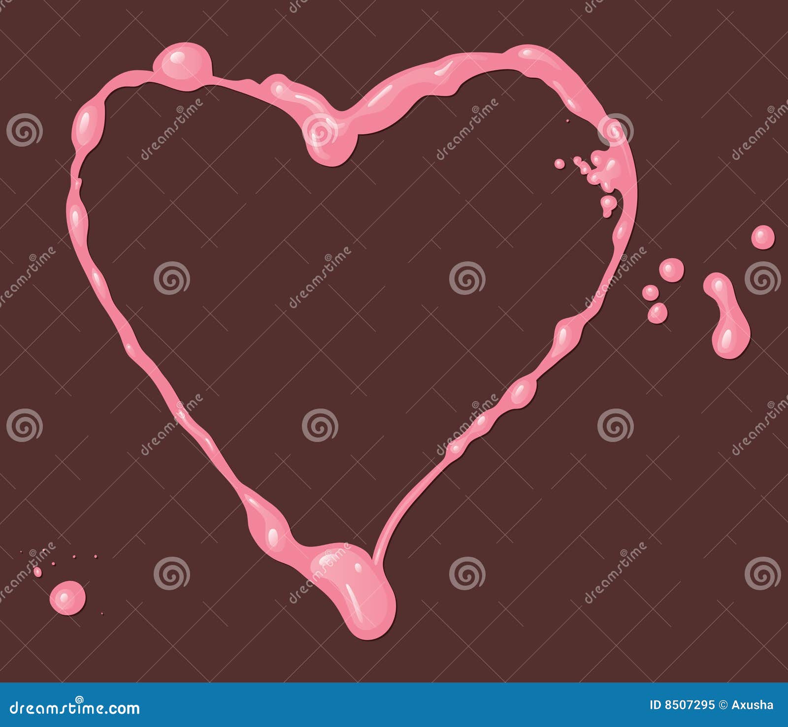 Vector Splash in the Form of Heart Stock Vector - Illustration of heart ...