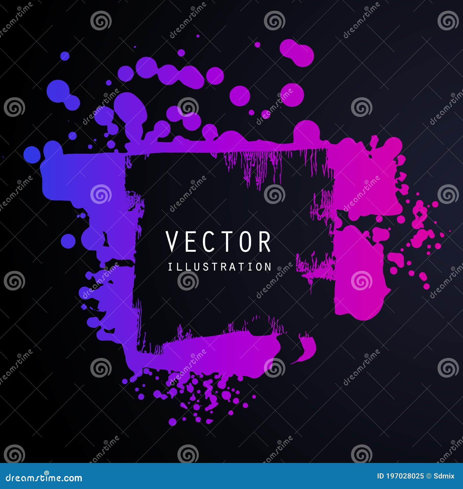 Vector Splats Splashes and Blobs of Gradient Ink Paint in Different ...