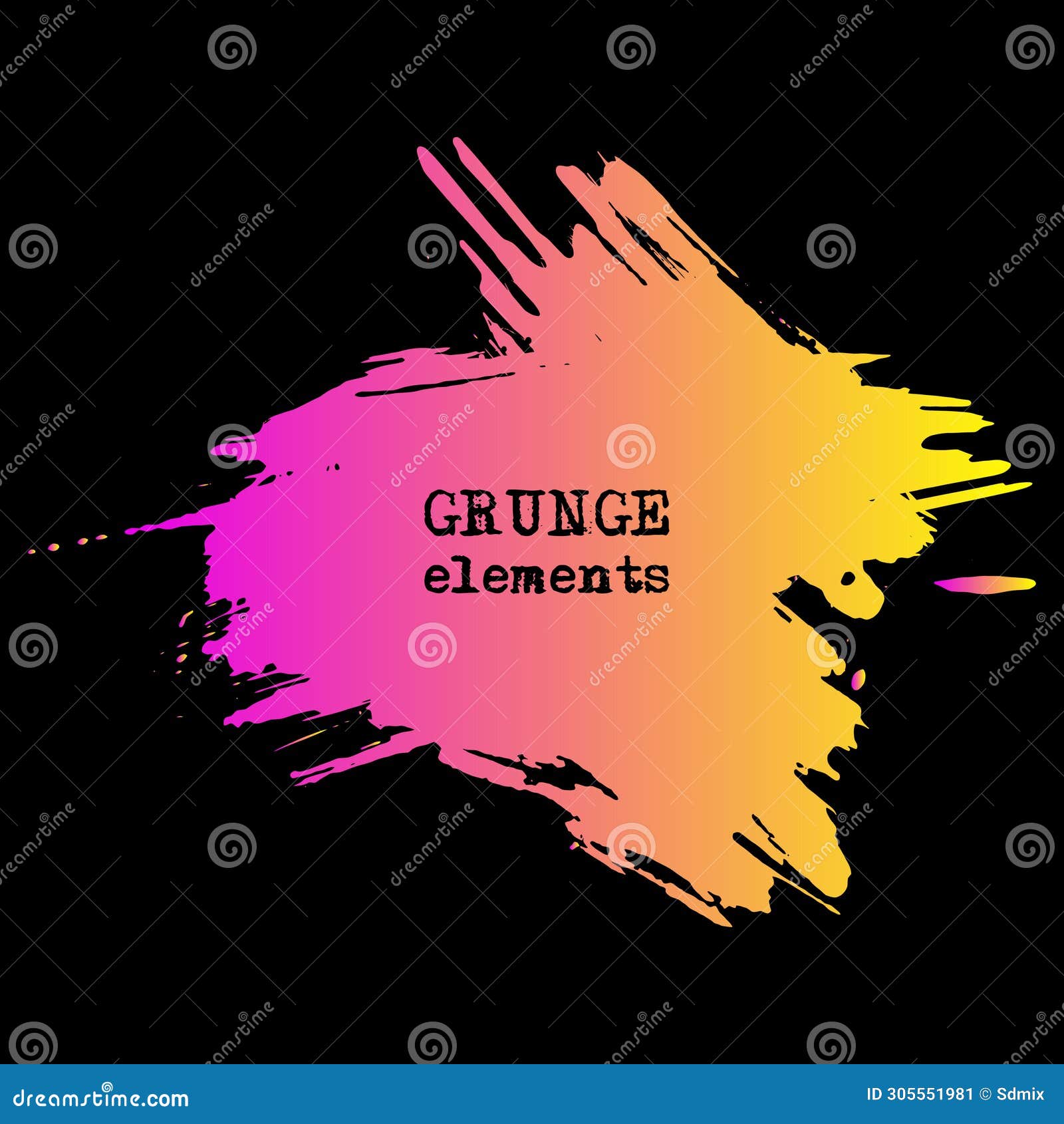 Vector Splats Splashes and Blobs of Gradient Ink Paint in Different ...