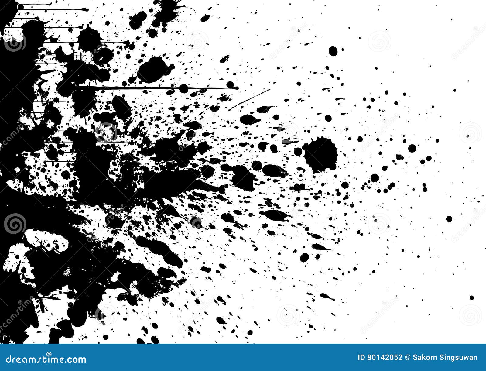 Vector Splatter Background Black Color. Illustration Desi Stock Vector ...