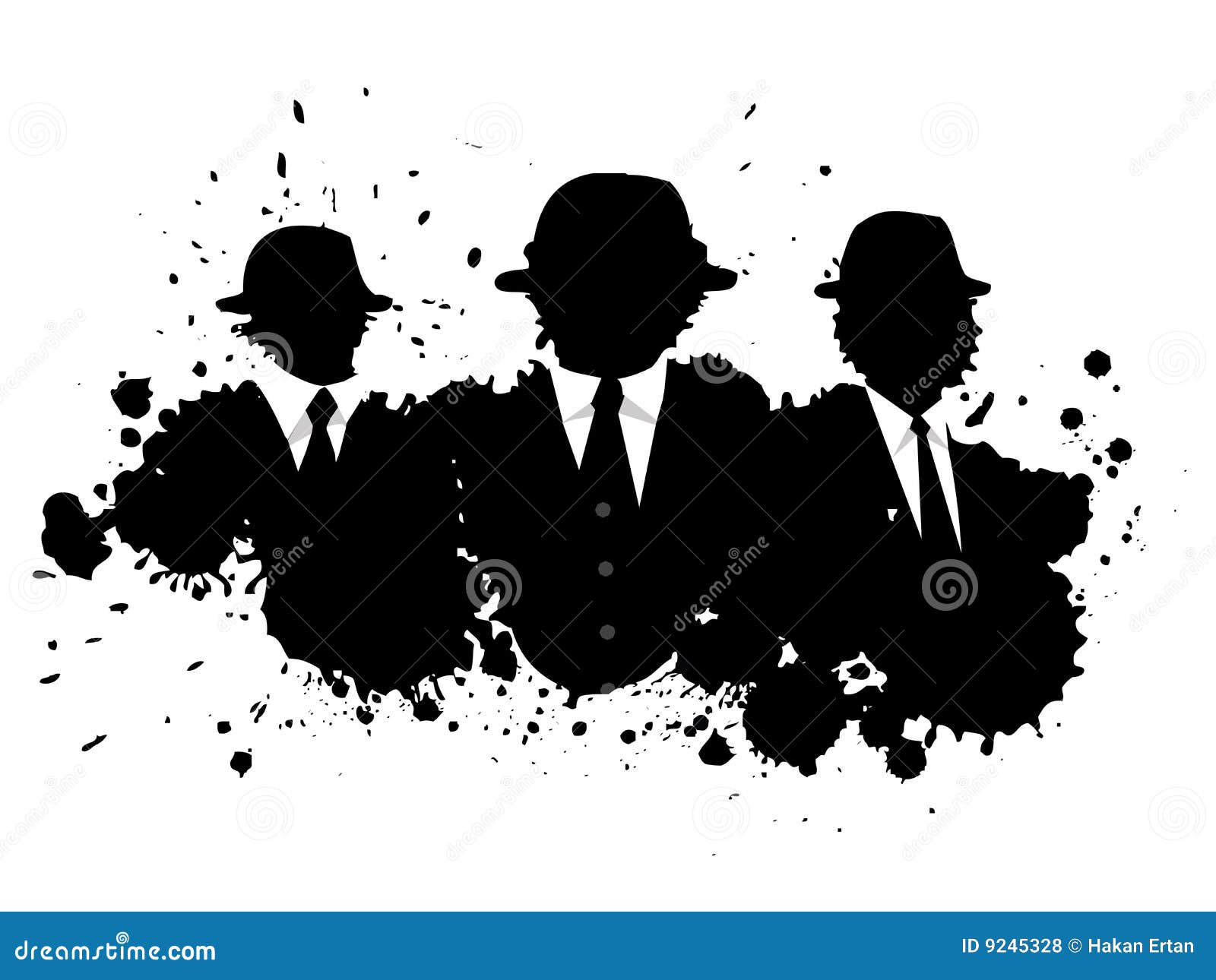 Vector splatter man stock vector. Illustration of splatter - 9245328