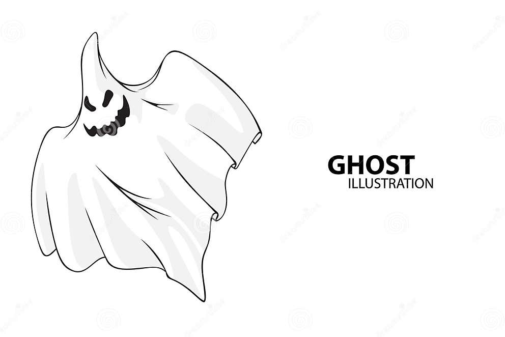 Vector spook vector illustratie. Illustration of geheimzinnigheid ...