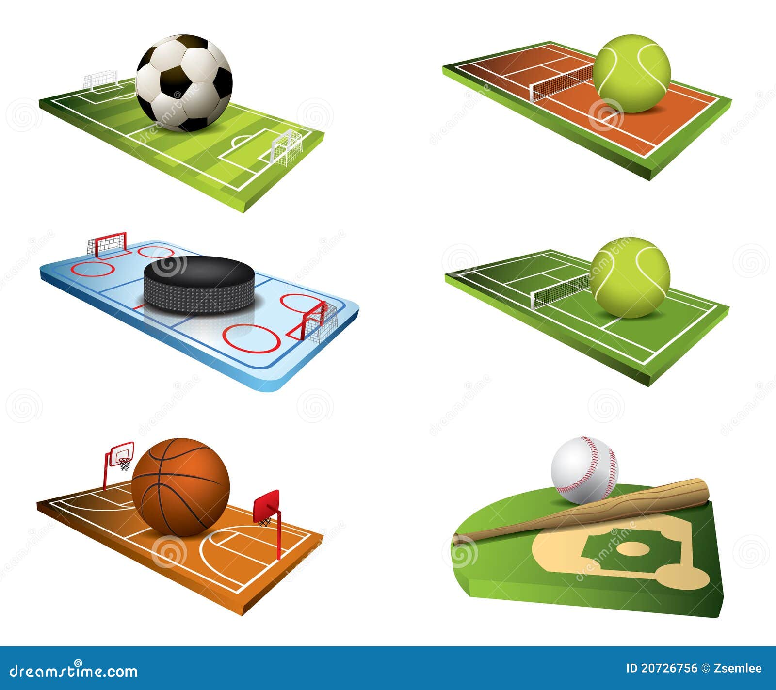 Vector sport fields stock vector. Illustration of icon - 20726756