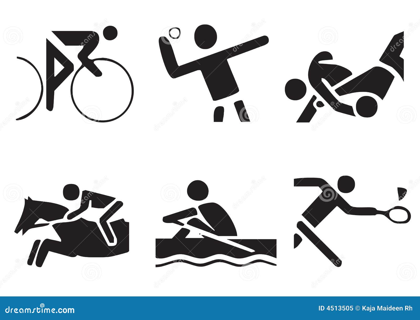 Vector sportensymbolen 2 stock illustratie. Illustration of sporten ...