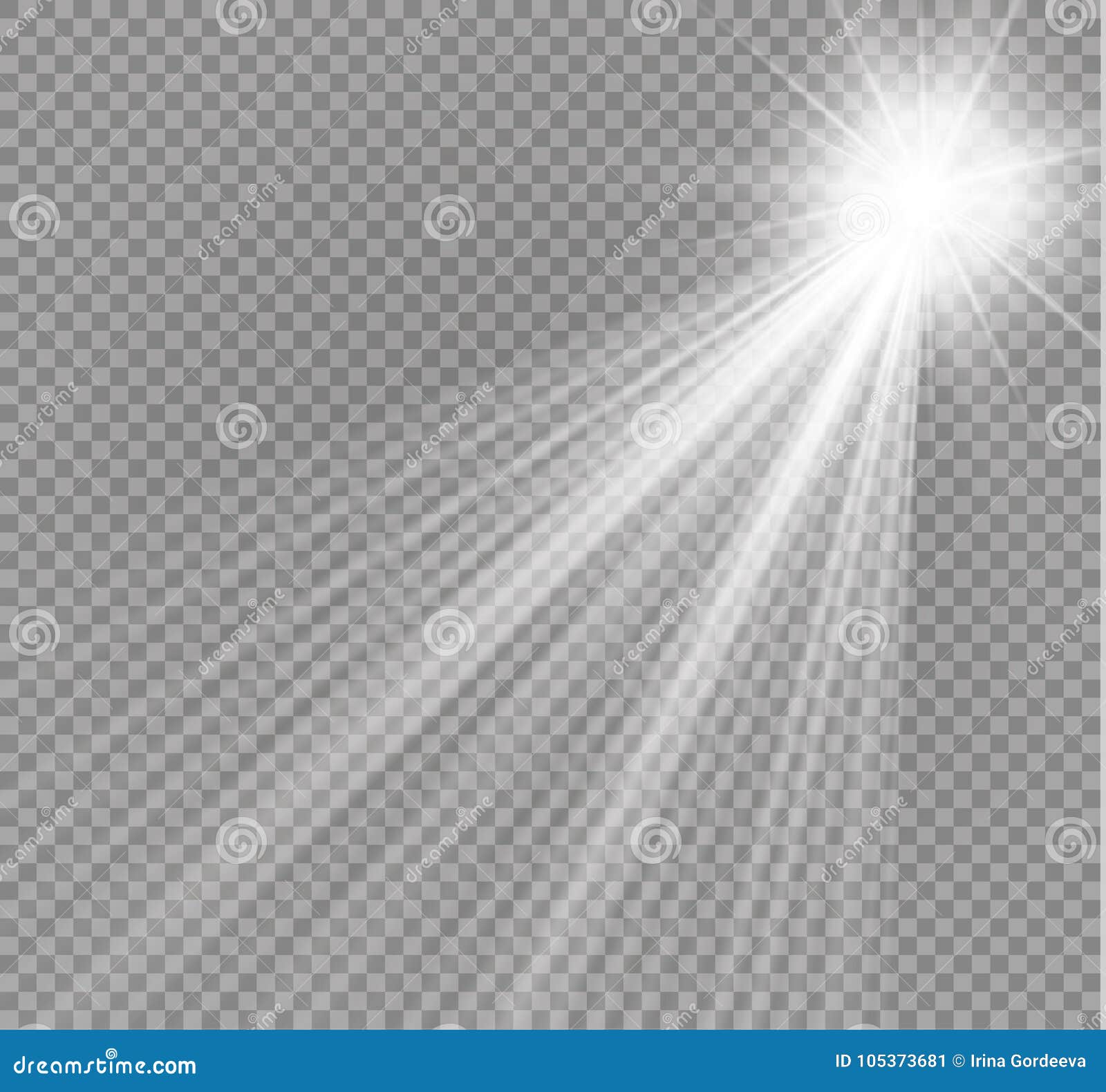 Vector Spotlight. Light Effectlight Beam Isolated on Transparent ...