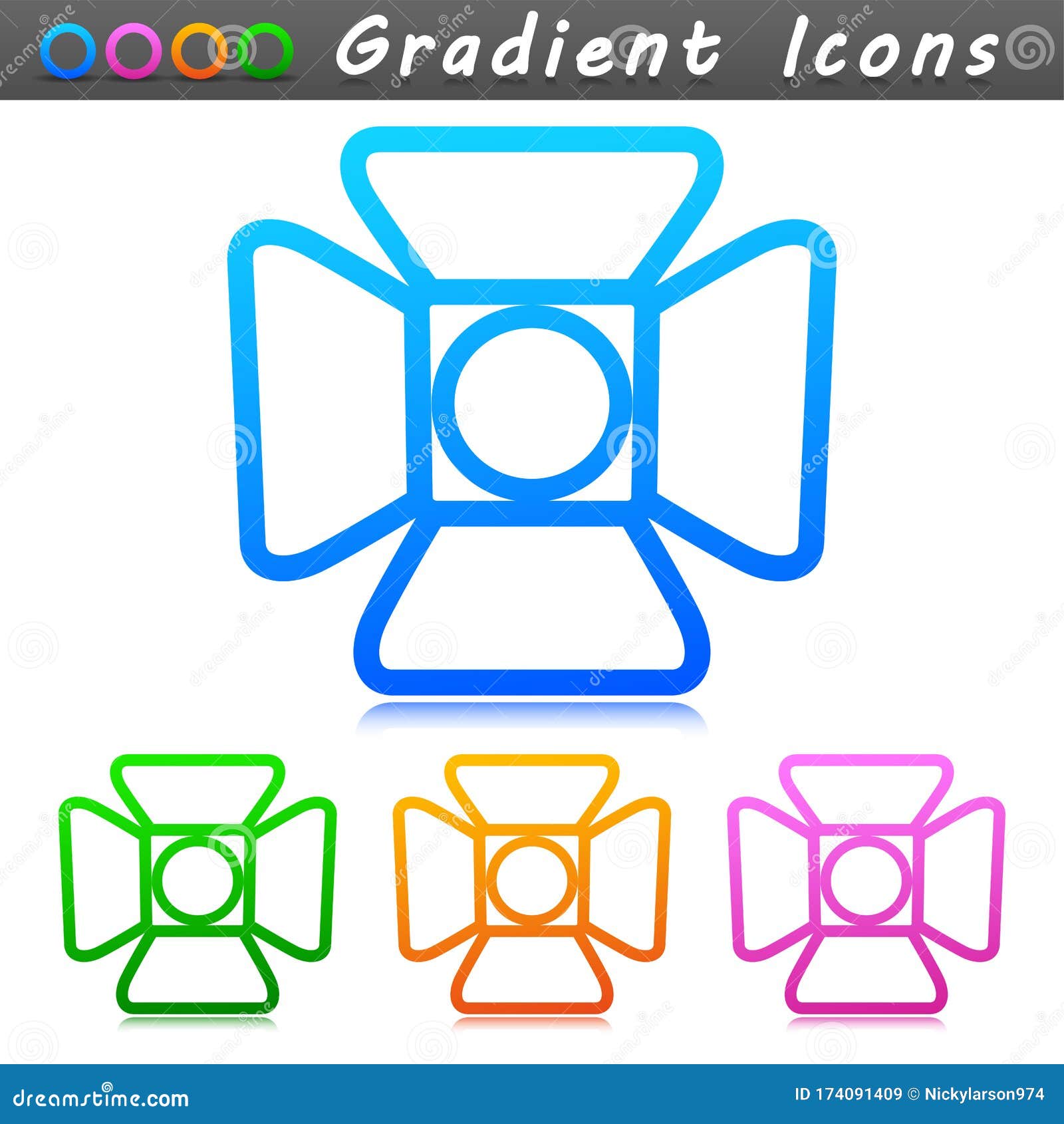 Vector Spotlight Symbol Icon Design Stock Vector - Illustration of ...