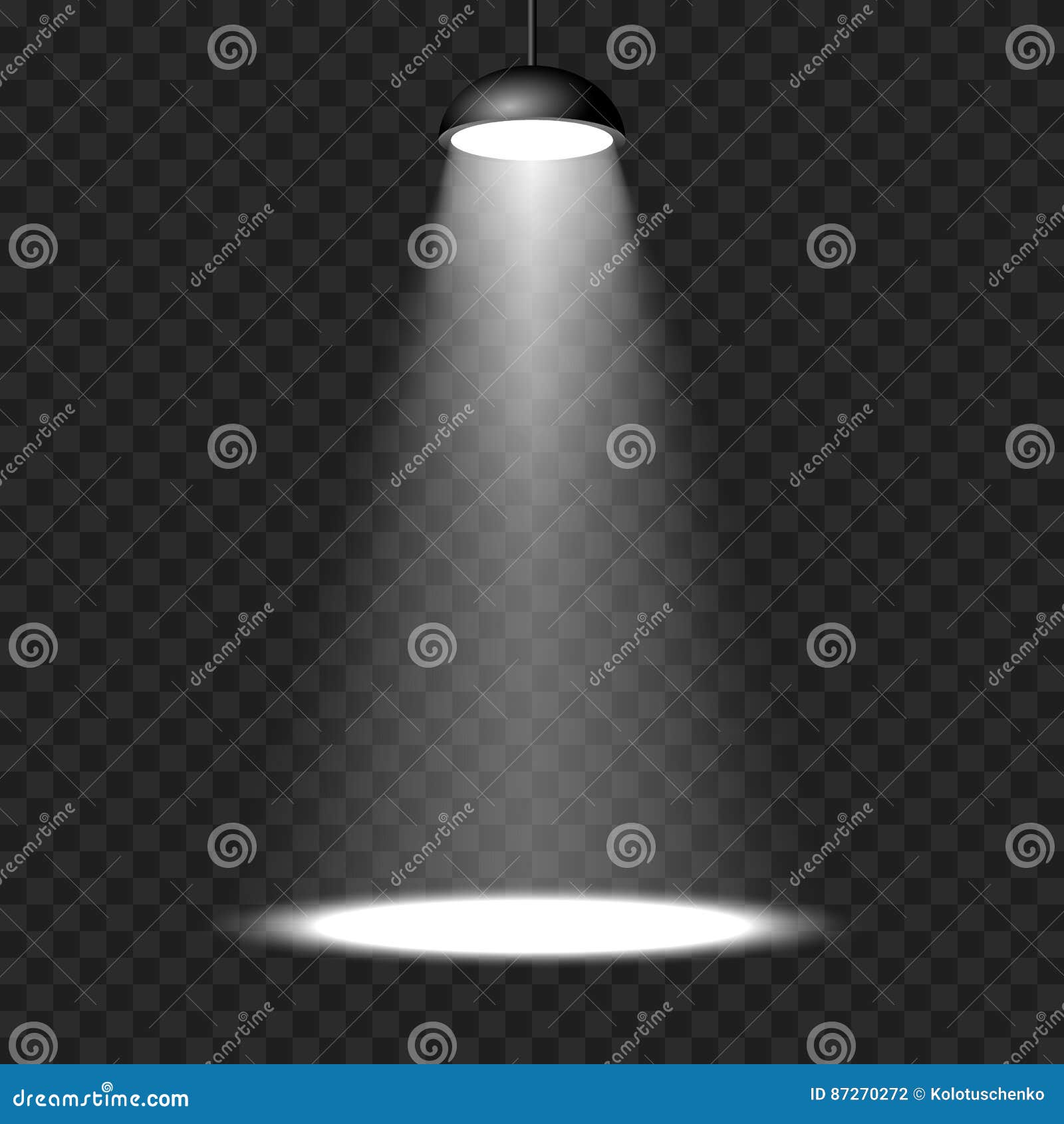 Vector Spotlight Background. Yellow Gradient Shading. Light Source ...