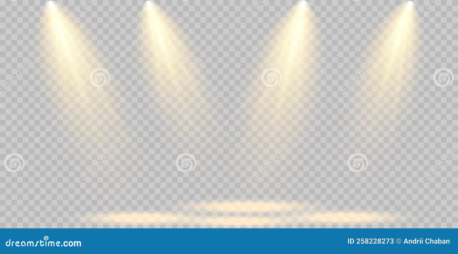Vector Spotlights. Scene. Light Effects. Glow Light Effect. Vector ...