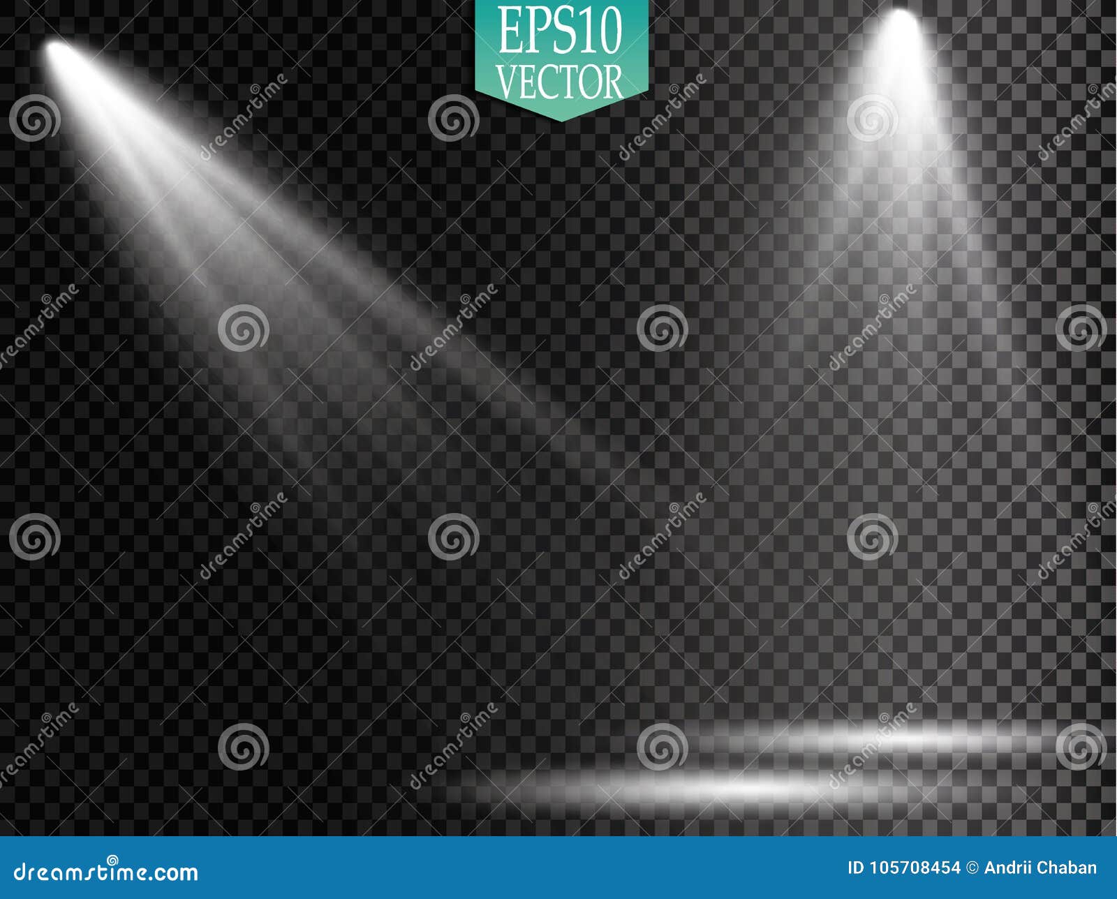 Vector Spotlights. Scene. Light Effects. Stock Vector - Illustration of ...