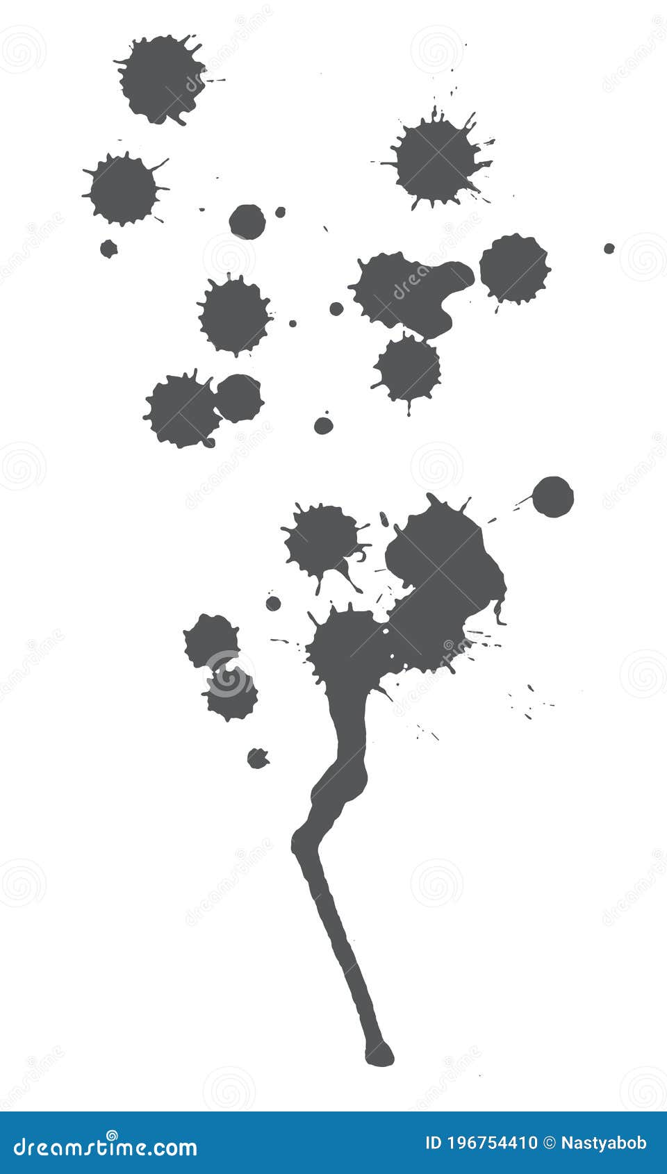 Vector Spots. Black Ink Stains. Stock Vector - Illustration of design ...