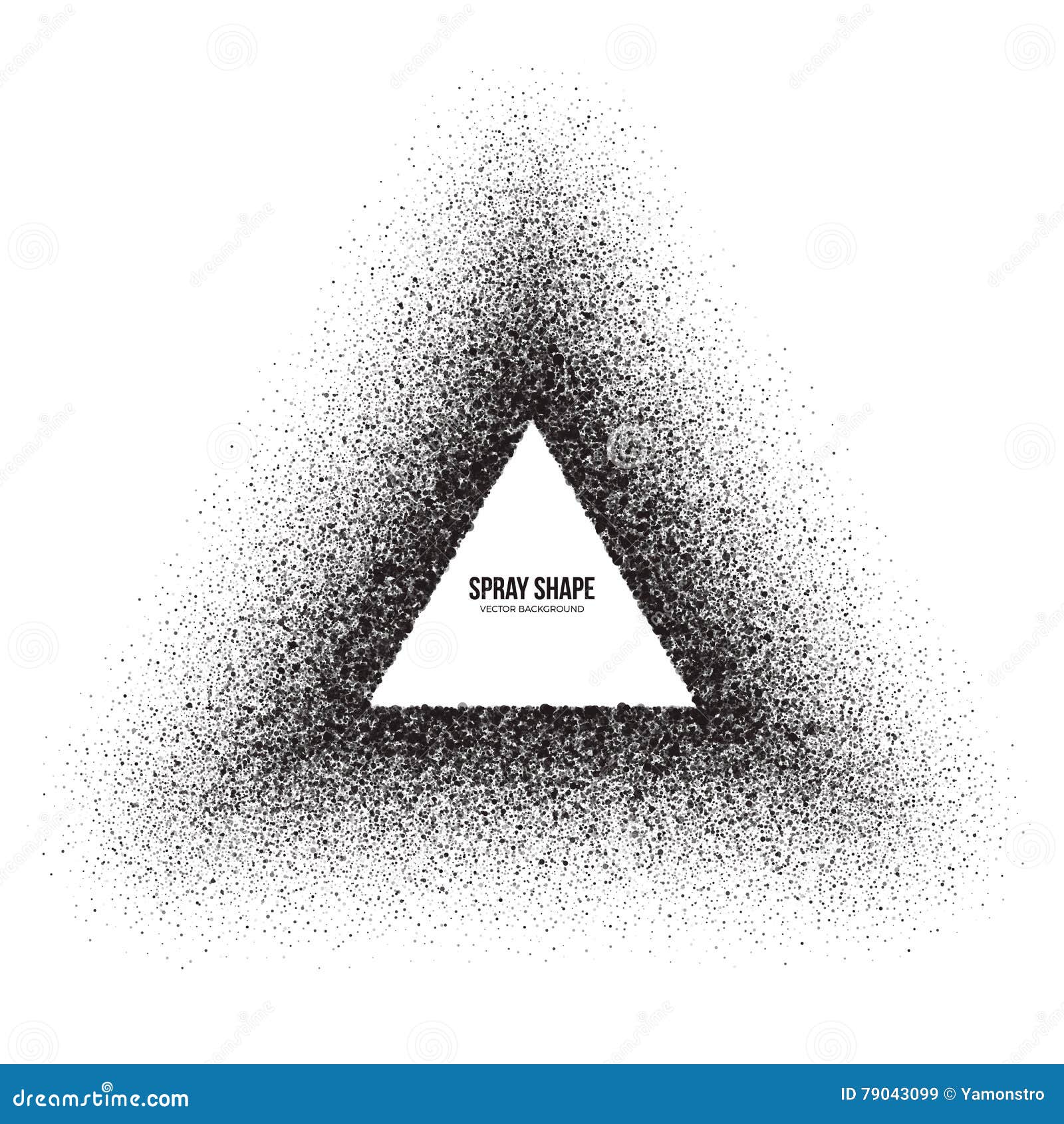 Vector Spray Effect Shape stock vector. Illustration of burnt - 79043099