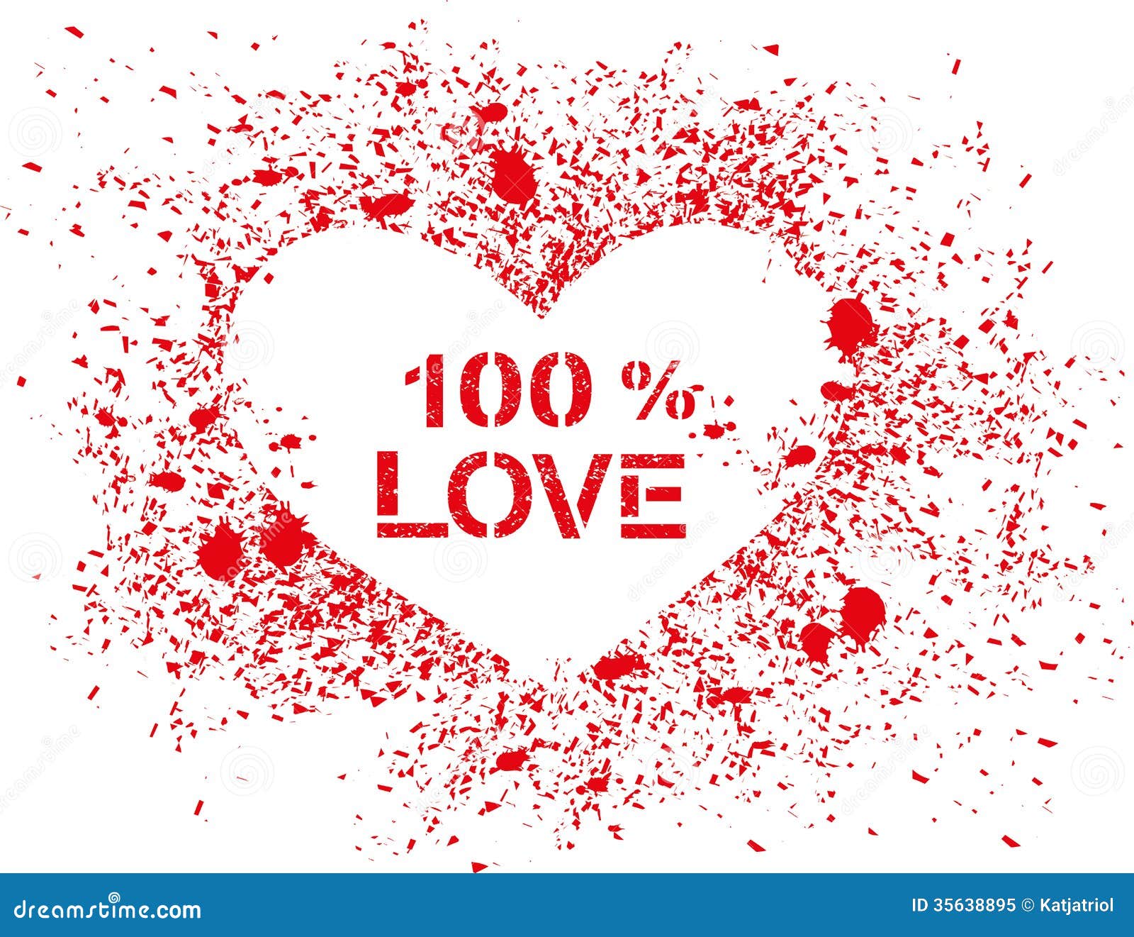 Vector Sprayed Heart with Text Stock Illustration - Illustration of ...