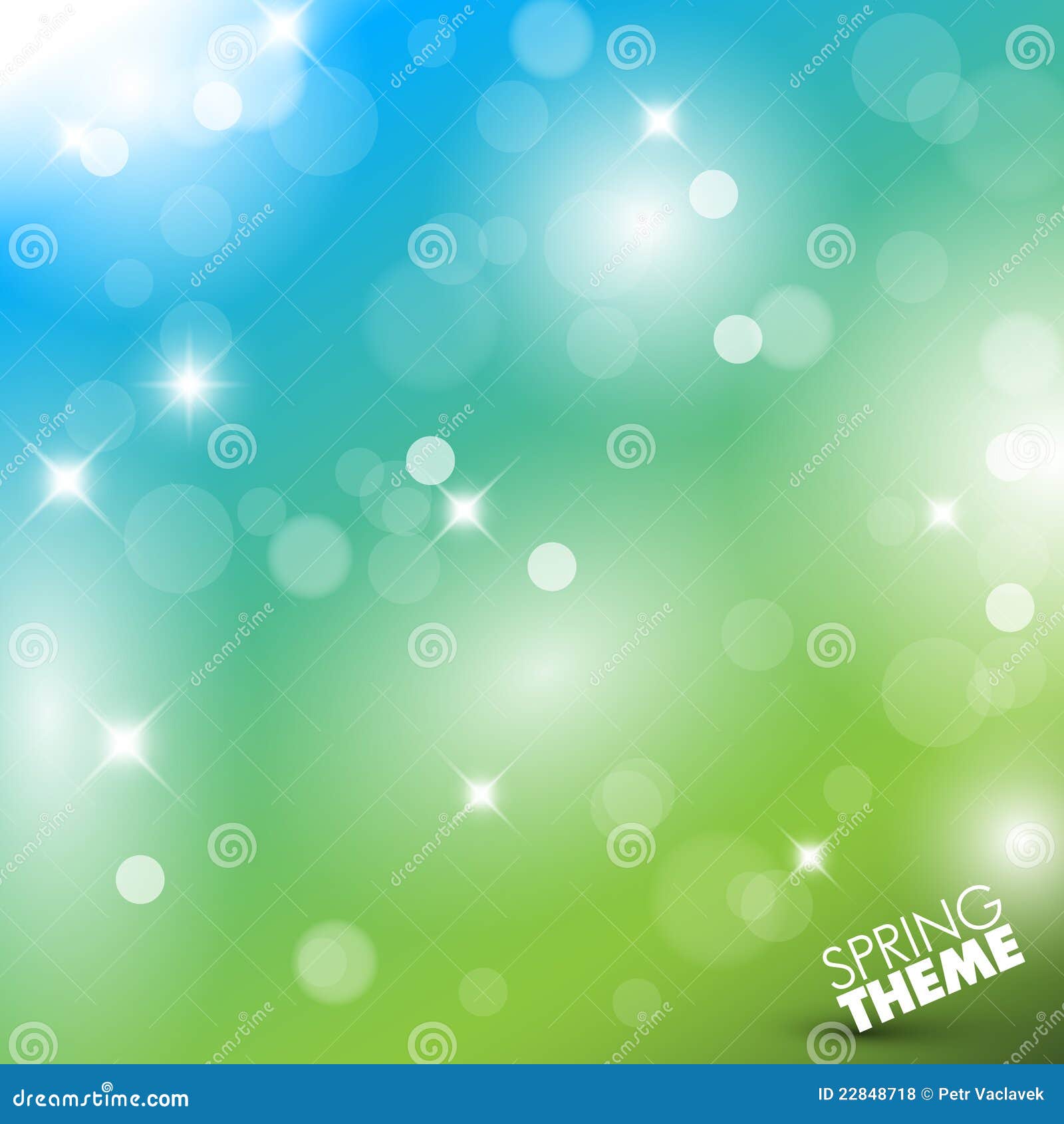 Vector Spring Abstract Background Stock Vector - Illustration of green ...
