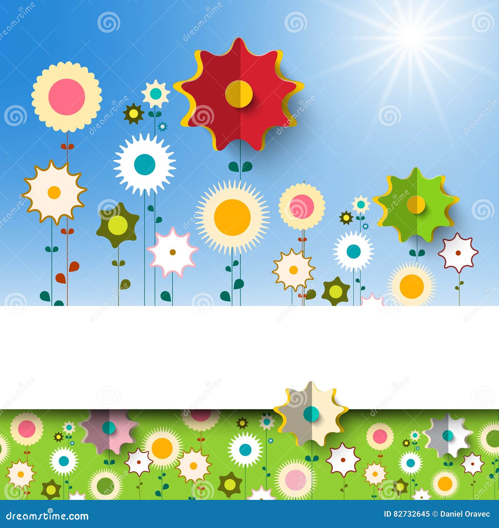 Vector Spring Background. stock illustration. Illustration of nature ...