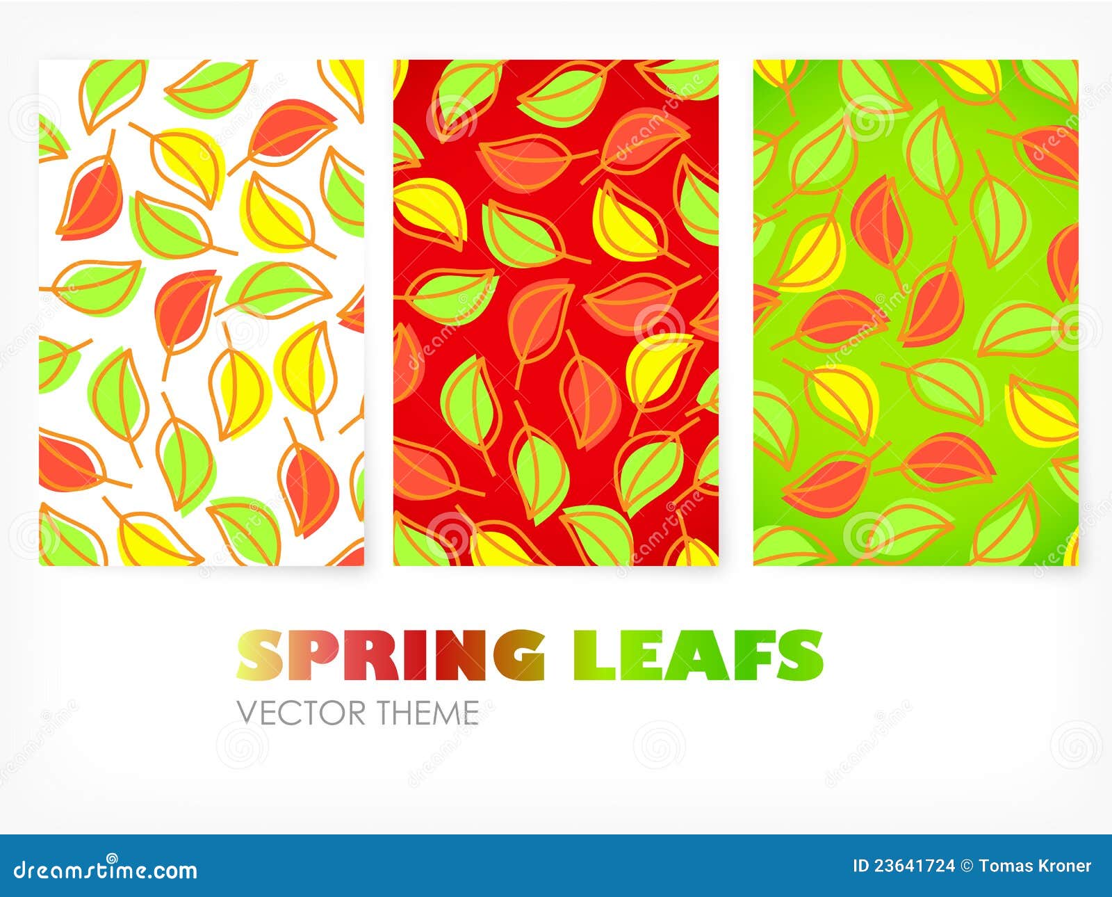 Vector - Spring Banners with Leafs Stock Vector - Illustration of ...