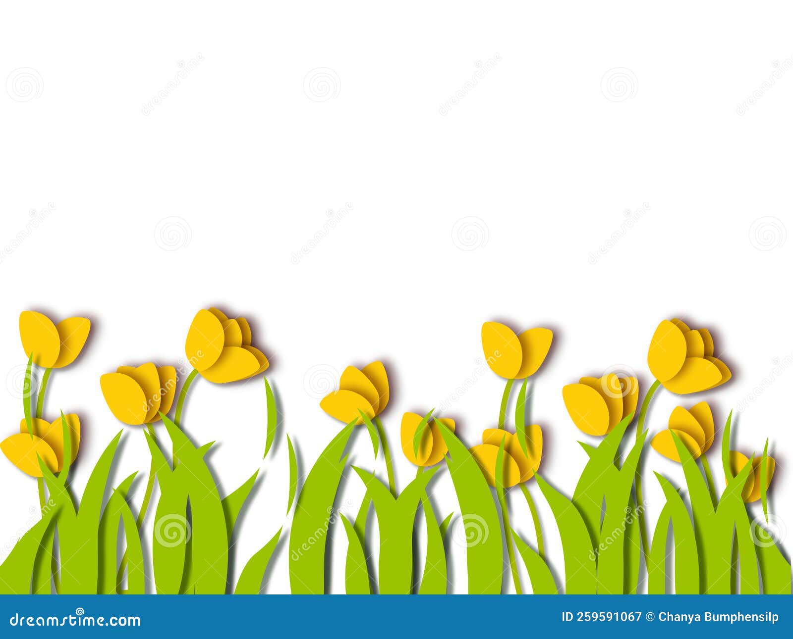 Vector Spring Flower Side View Isolated On White Background For ...