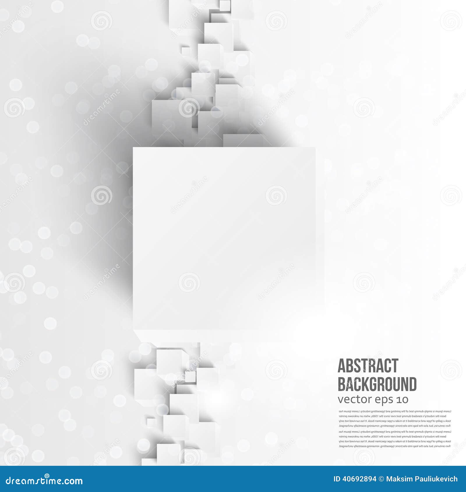 Vector Square. Abstract Background Card Blue. Stock Vector ...